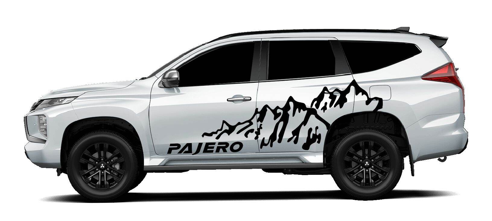 sticker pajero sports สติ๊กเกอร์ติดรถป่าเจโร่ ลายแต่งรถ pajero สติีกเก ...