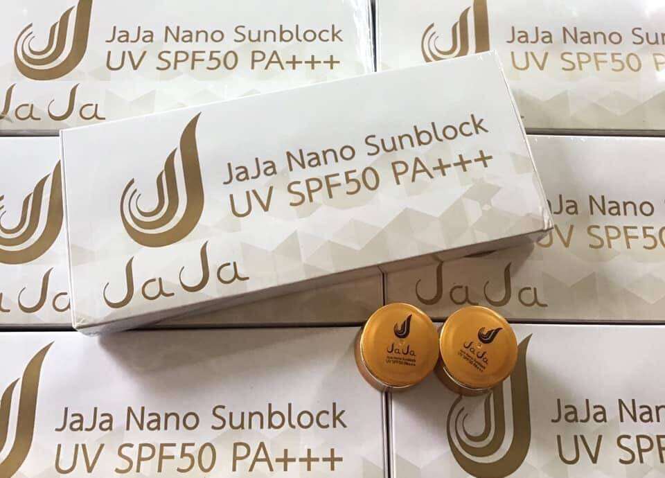 (1 ชิ้น x 5g) JaJa nano sunblock UV SPF50 PA+++ Ja Ja จ๊ะจ๋า นาโน ซันบล็อก กันแดดจ๊ะจ๋า หน้า ...