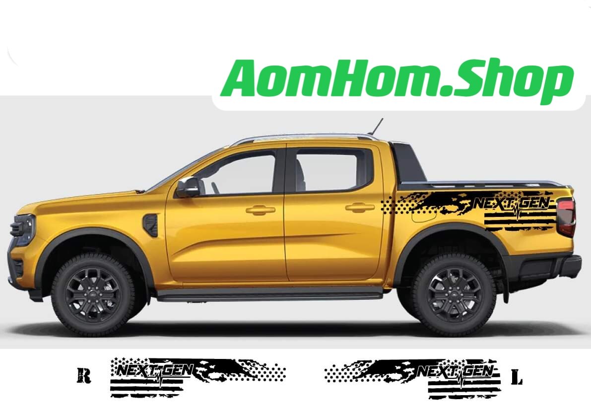 รหัส SFR 03 Sticker Ford Ranger NEXT GAN สติ๊กเกอร์ติดรถ สติ๊กเกอร์ ...