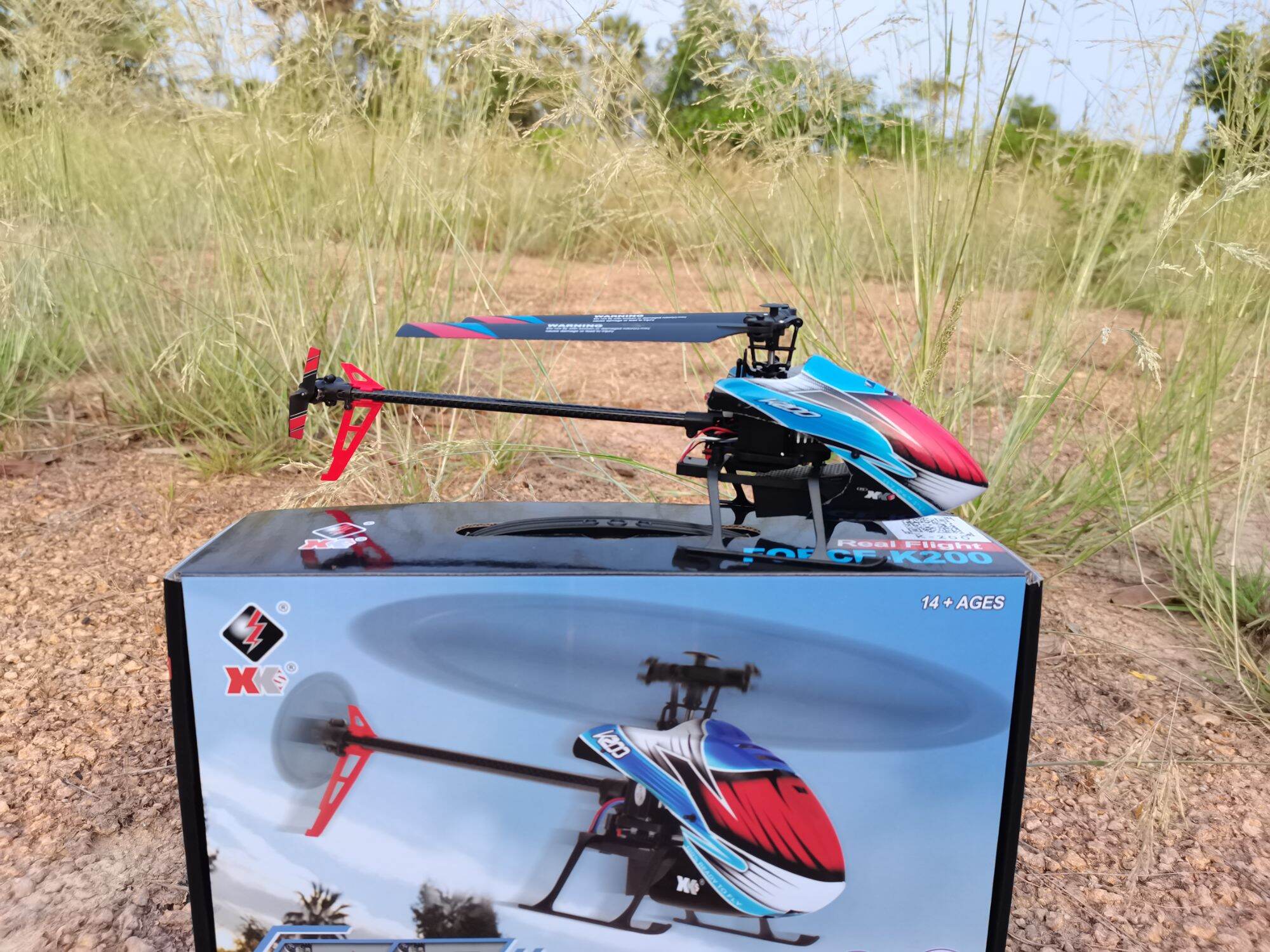 เฮลิคอปเตอร์บังคับ XK REAL FLIGHT FORCE-K200 4CH 2.4G 6G ระบบล๊อคความ ...