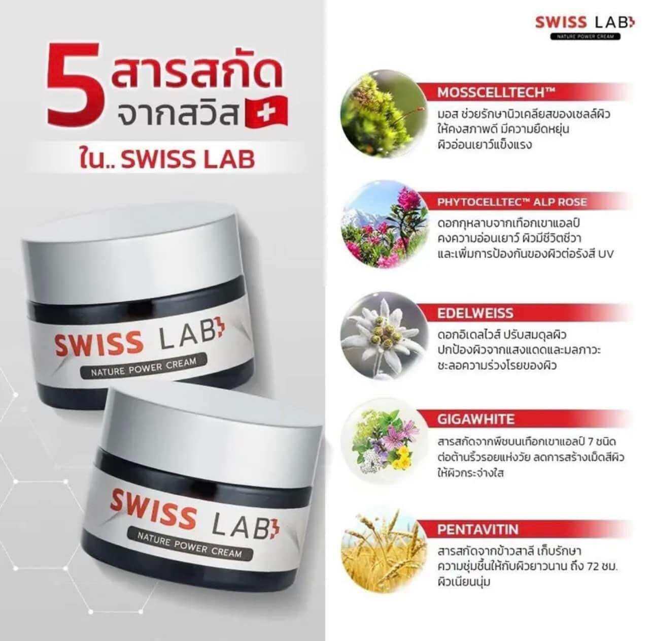 Swiss Lab Nature Power Cream ชุด 5 กระปุก 1000️ - จีเค ช้อปปิ้ง168 - ThaiPick
