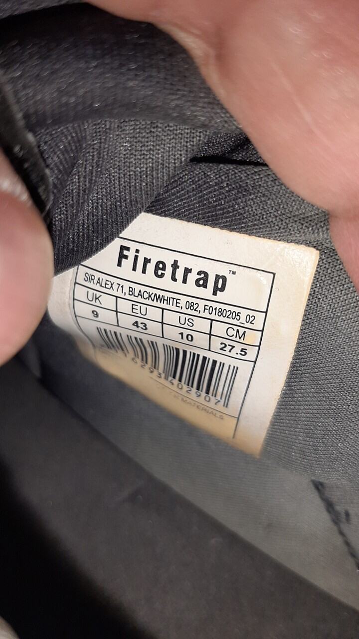 รองเท้า FireTrap สีเทา Size 43 ความยาว 27.5 cm - Cony Cony - ThaiPick
