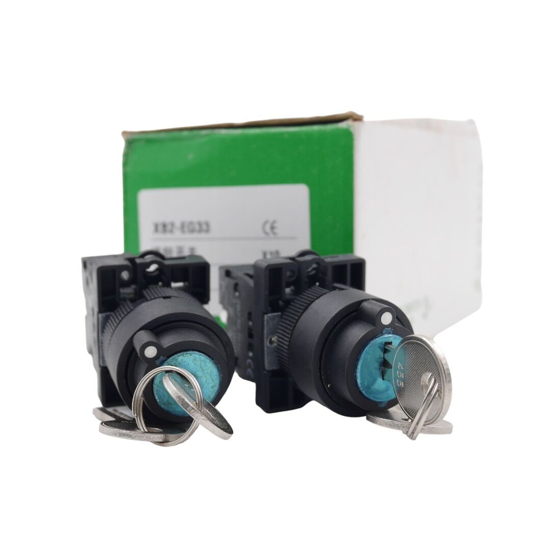 XB2-EG21 XB2-EG33 Key ปุ่มควบคุมสวิทช์1NO /2NO 2/3ตำแหน่งล็อคด้วยตนเอง ...