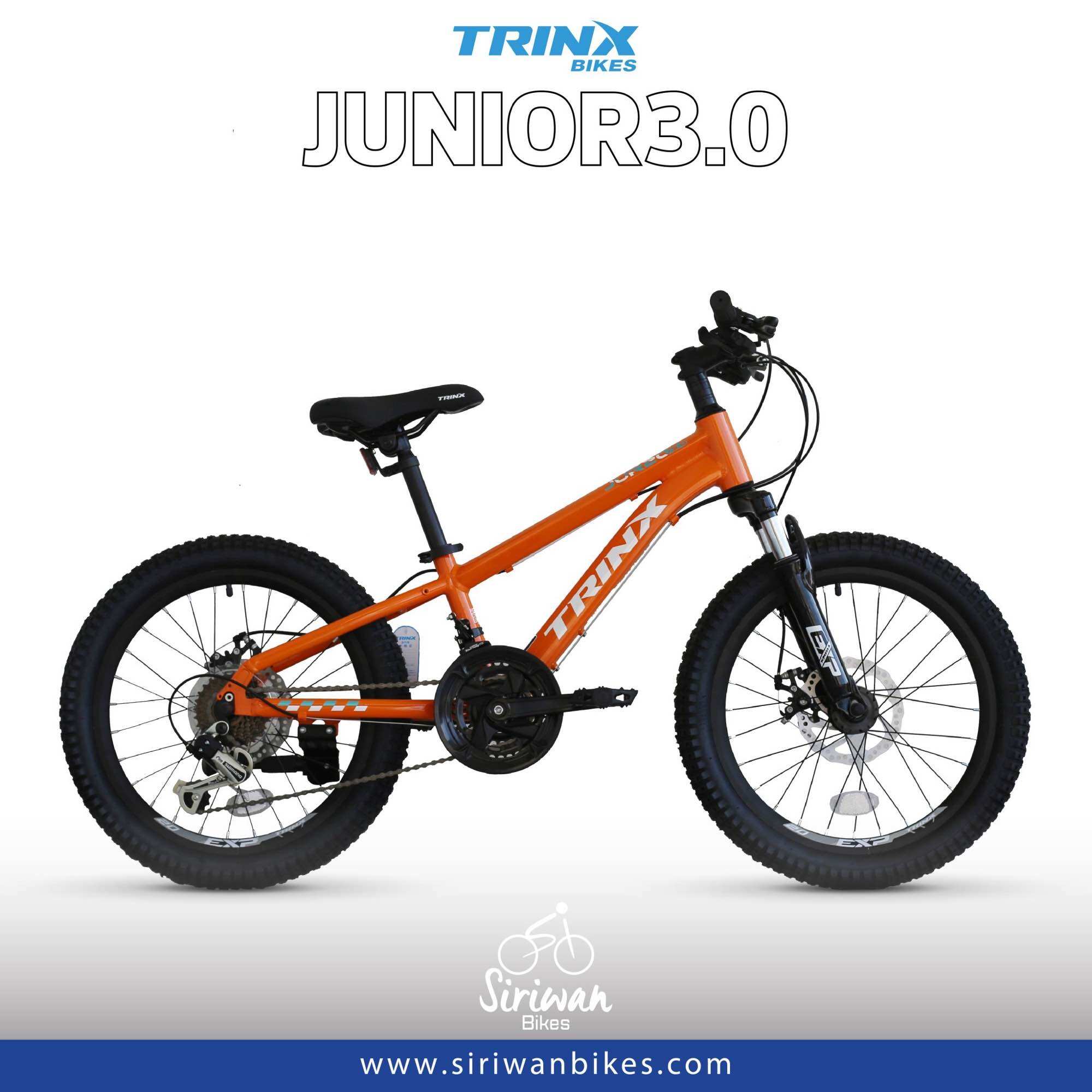 จักรยานเสือภูเขาเด็ก 20 Trinx Junior 3.0 เฟรมอลู ชุดเกียร์ L-Twoo 3x7 sp ปี 2023 - Ritbike Plus ...