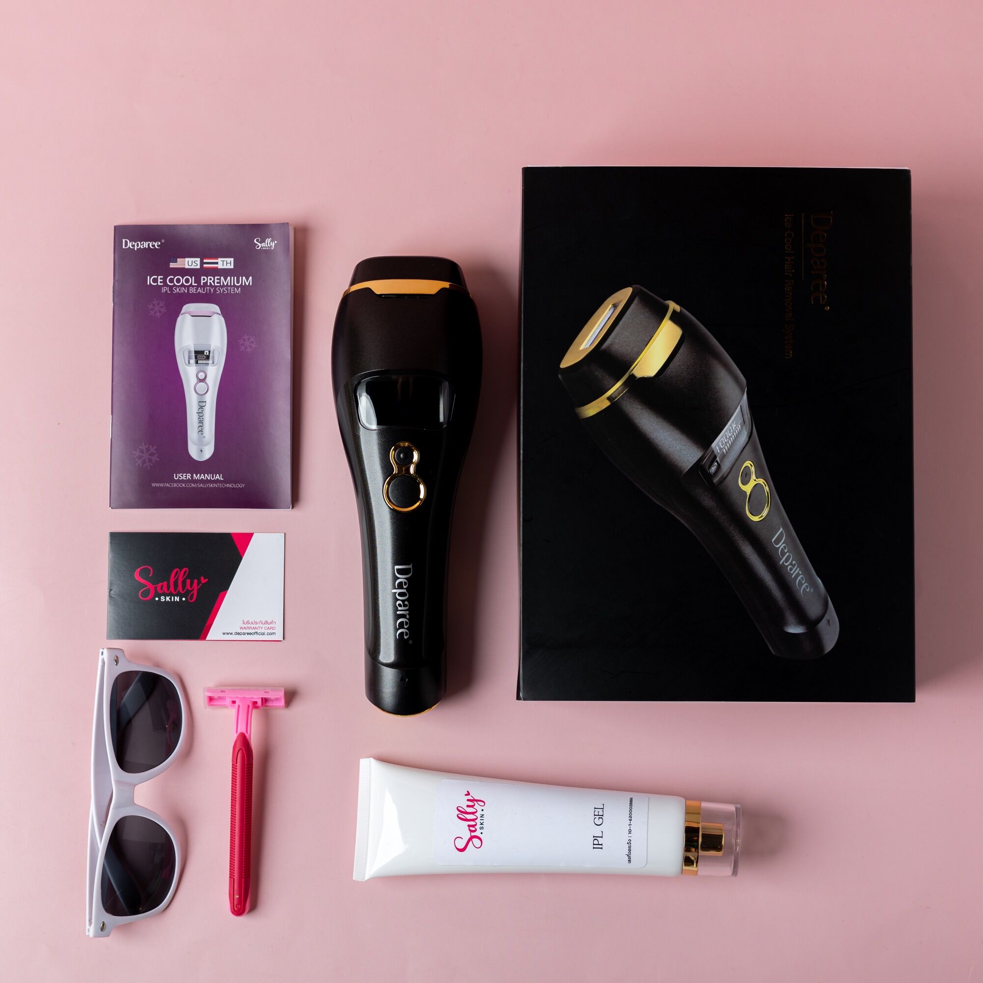 Deparee IPL ICECOOL Premium 3in1 IPL กำจัดถาวร แบบเย็น 3 ฟังก์ชั่น ...