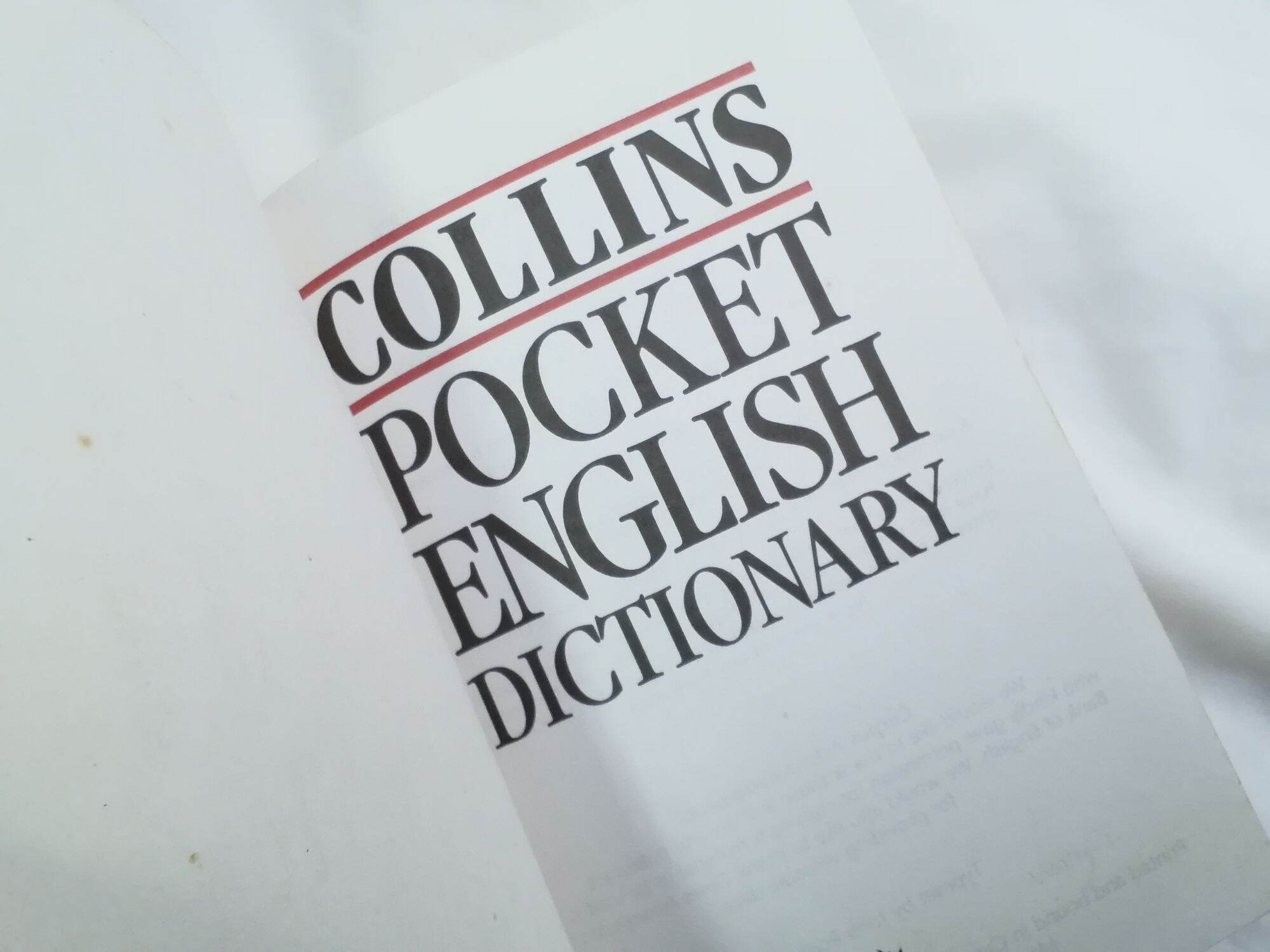 Collins Pocket English Dictionary (used book) - Korn's Store - Books ...