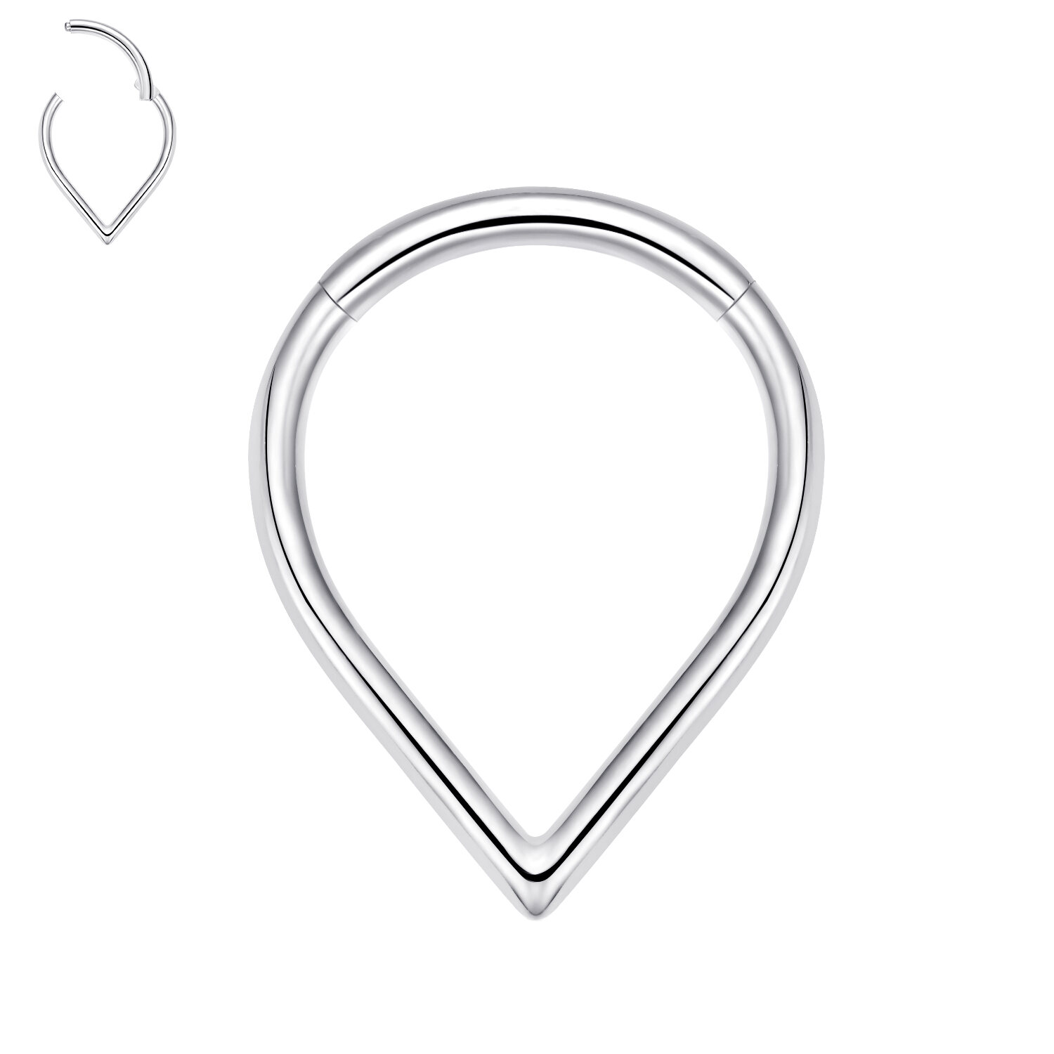 ต่างหูเจาะจมูกรูปหยดน้ำไทเทเนียม G23สำหรับผู้หญิงและผู้ชาย | Lazada.co.th