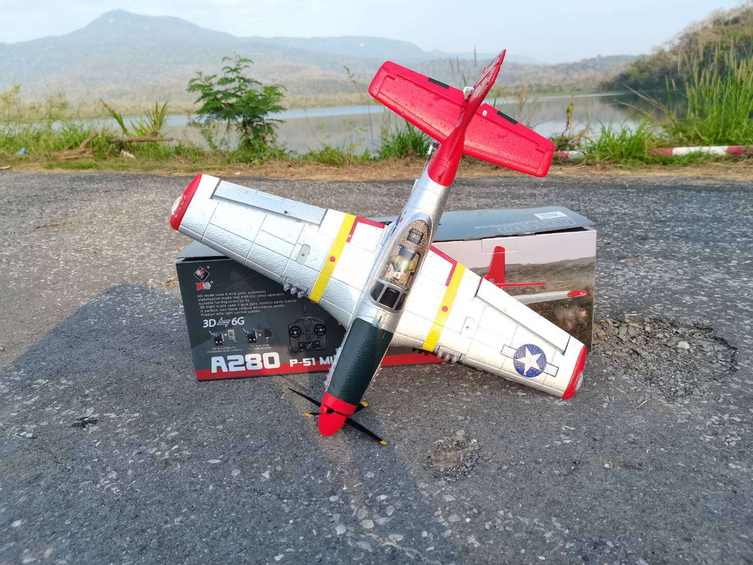Wltoys XK A280 RC Plane 2.4G 4CH โหมด .3D-6G เครื่องบินบังคับวิทยุ P51 ...