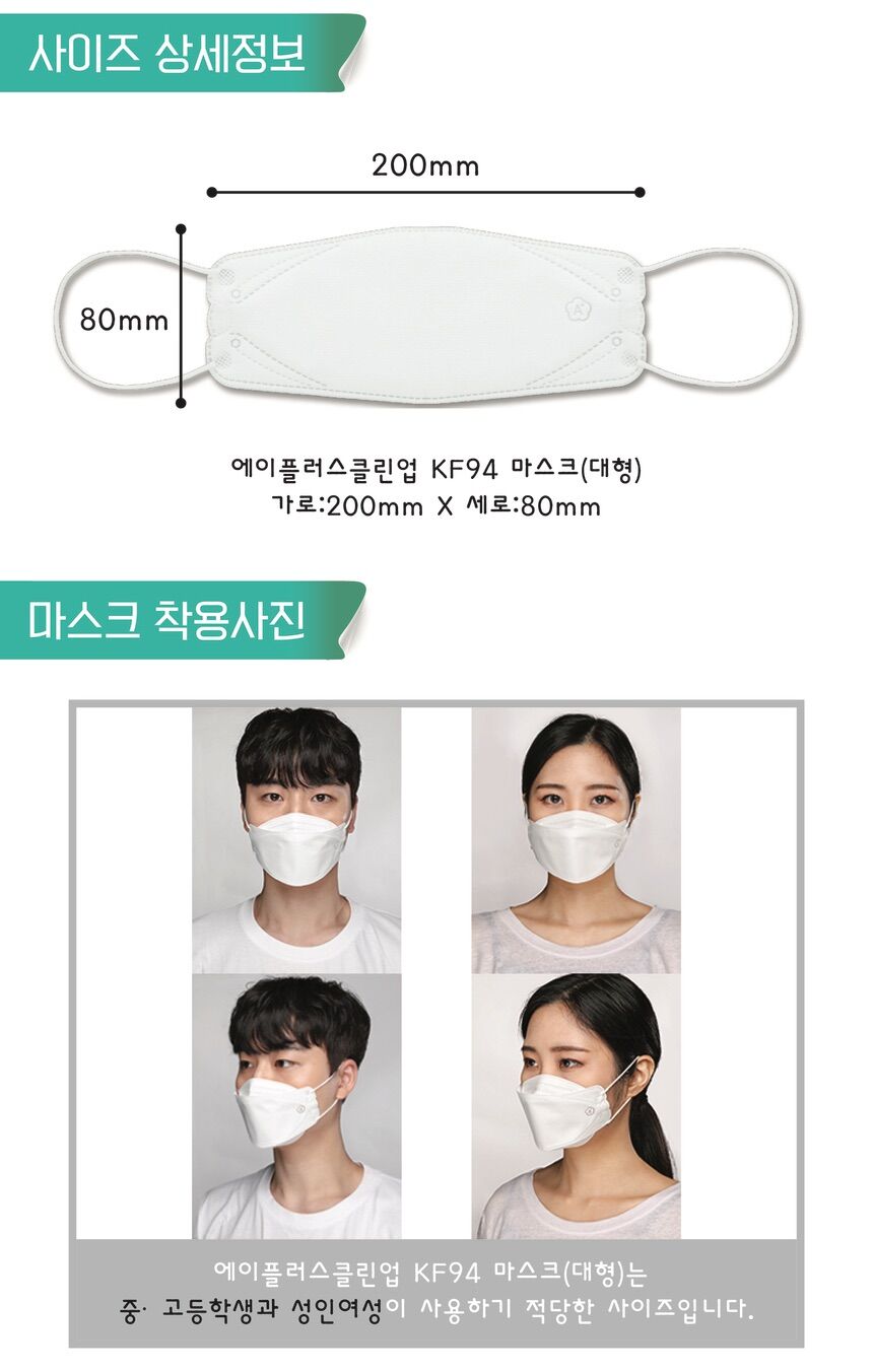 KF94 Mask ????พร้อมส่ง???? หน้ากากอนามัยเกาหลี Clean Up A+ แท้ ????Made ...