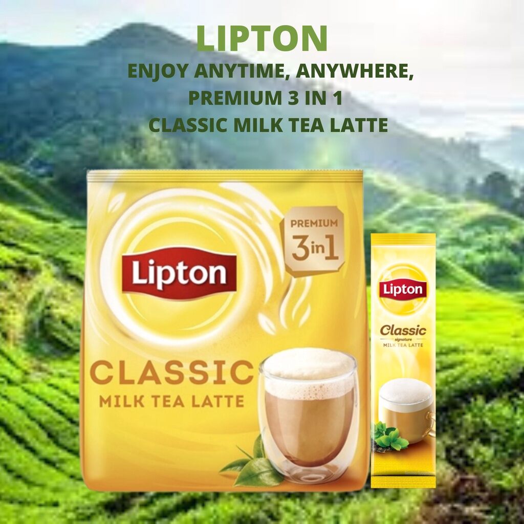 Lipton classic 3 in 1 Milk tea latte 12 pcs / 21g ชานมลาเต้คลาสสิค ...