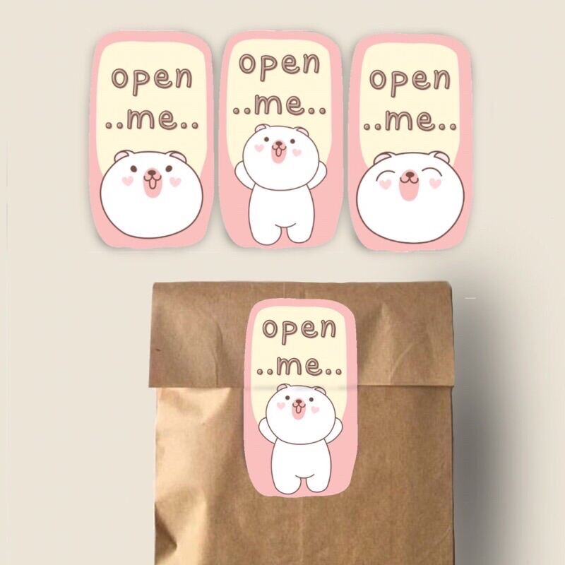 sticker 06 open me แพ็ค 12 ชิ้น | Lazada.co.th