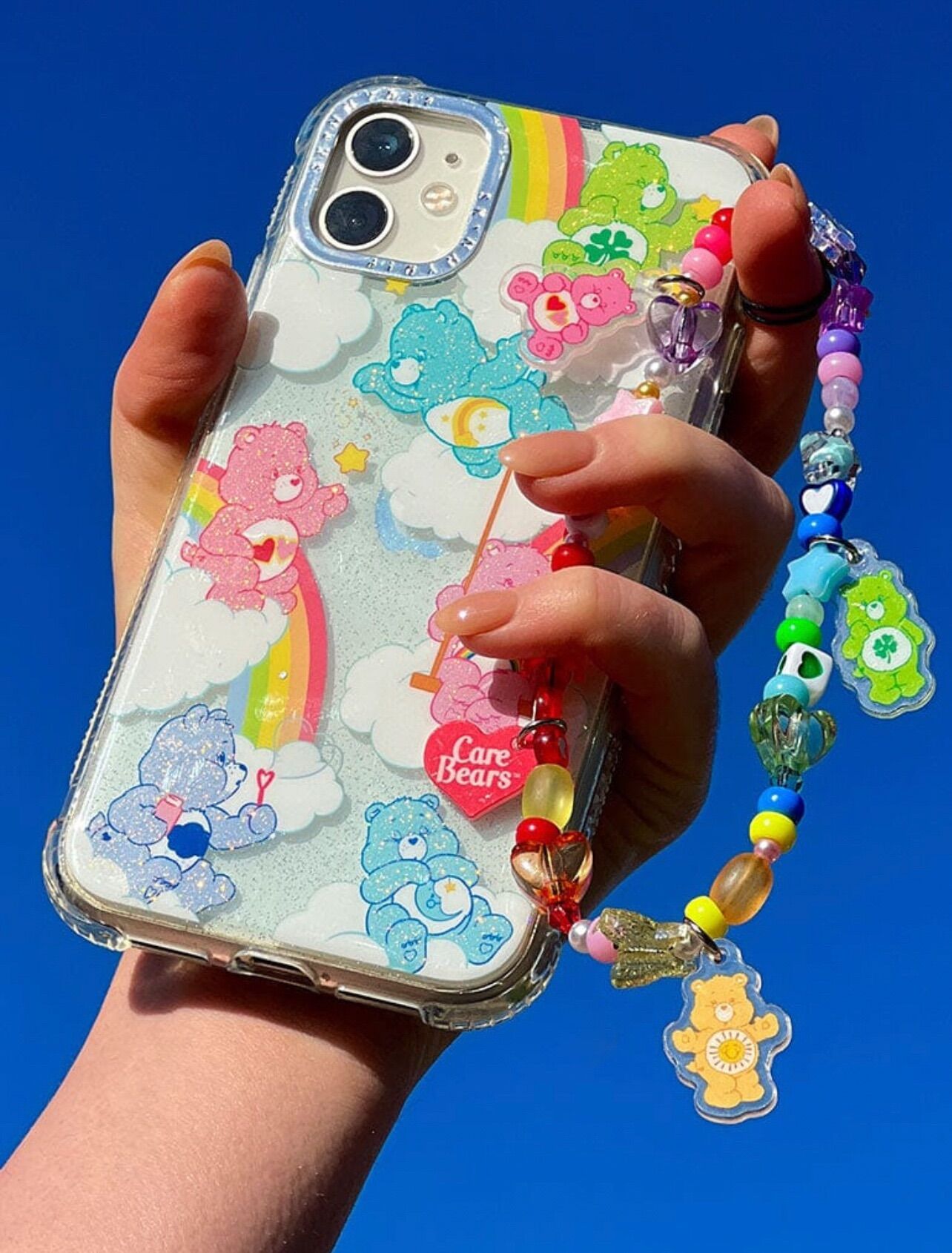 พร้อมส่ง - Care Bears x Skinnydip Rainbow Beaded Phone Strap ลิขสิทธิ์ ...