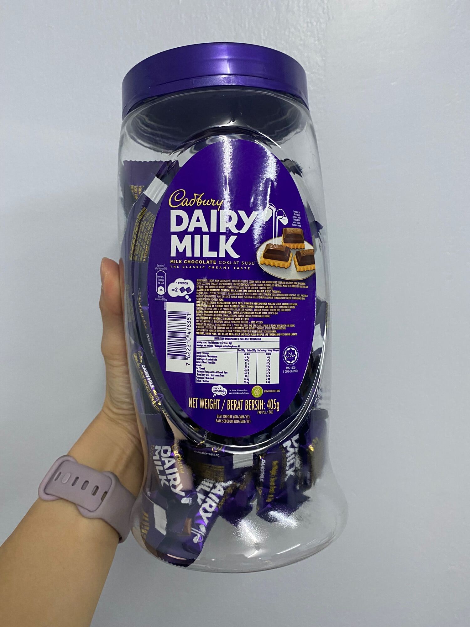 Cadbury Daily Milk Chocolate ช็อคโกแลต จากแคดเบอร์รี่ 90 ชิ้น | Lazada ...