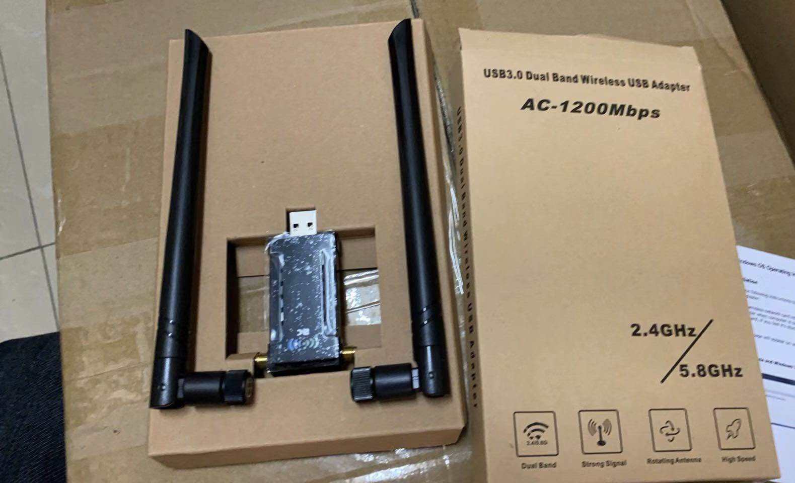 1200Mbps Wireless WiFi WiFi WiFi 2.4GHZ 5.8GHzG RTL8812 USB3.0 WiFi ...