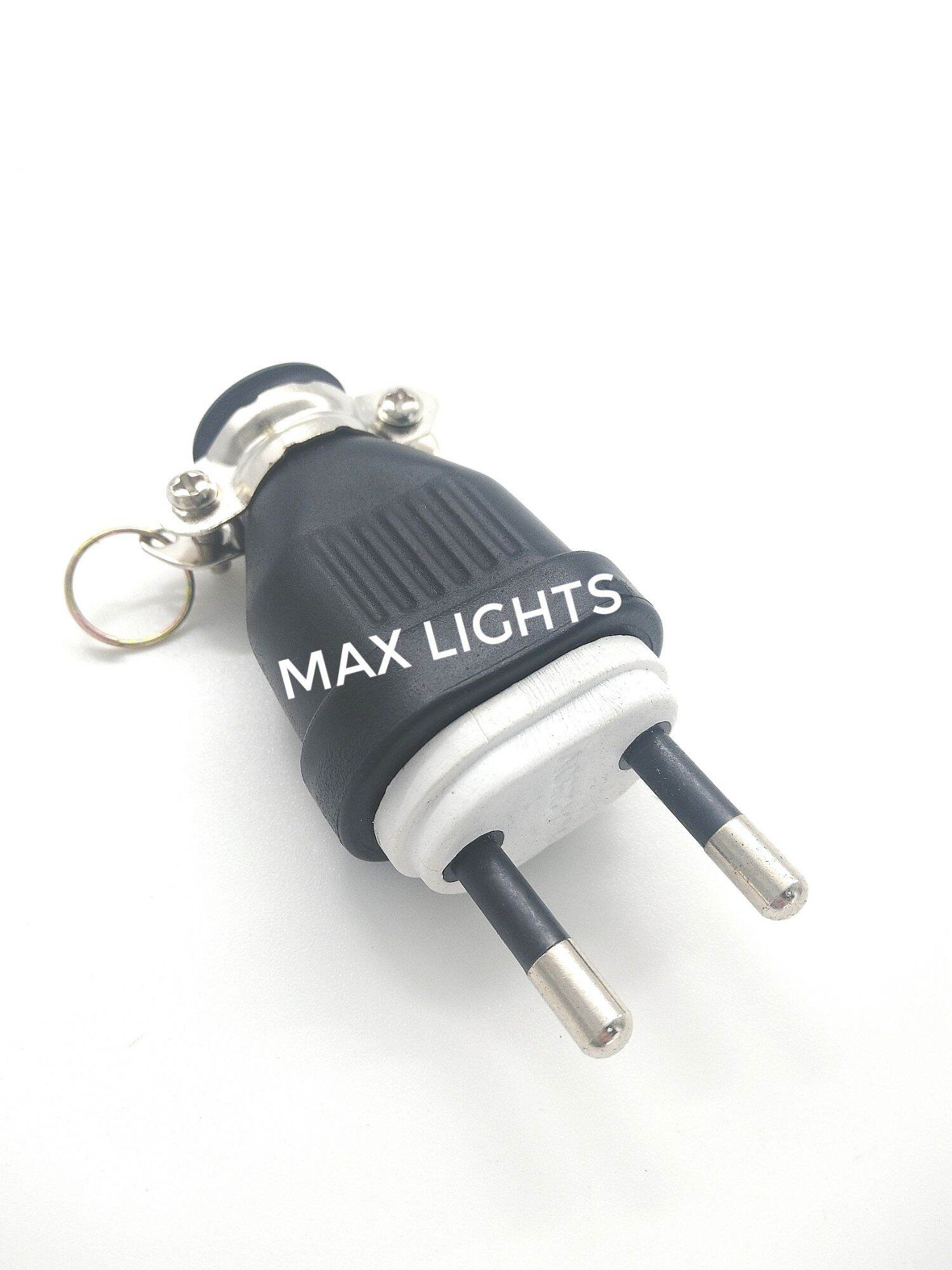ปลั๊ก พาวเวอร์ ตัวผู้ ขากลม 16A 250v วัสดุ ภายในเป็นทองเหลือง - Max ...