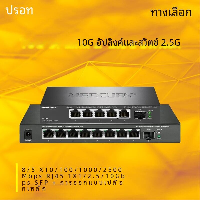 MERCURY 10G SFP + 5-Port Multi-Gigabit 2.5Gbps unmanaled Plug and Play ...