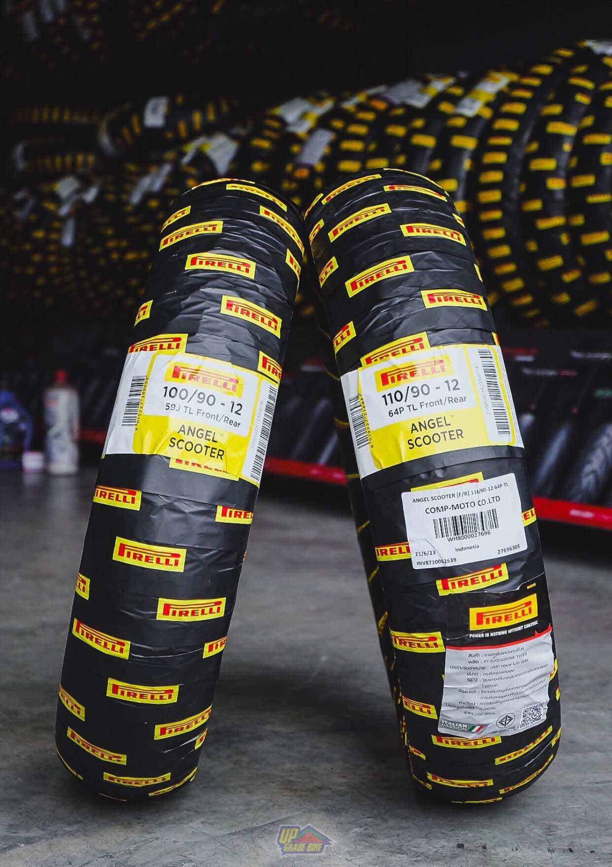 ยาง PIRELLI ANGEL SCOOTER ใส่ GIORNO ZOOMER X ไซส์เดิมคู่ละ 3,400฿ (ยาง ...