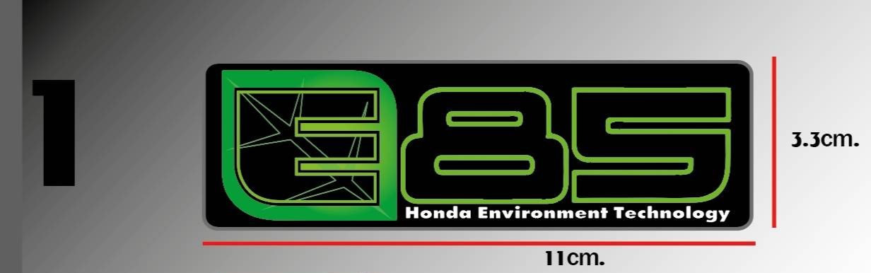 E85 สติ๊กเกอร์ ติดฝาถังน้ำมัน ติดกระจก E85 - Diamond sticker - ThaiPick