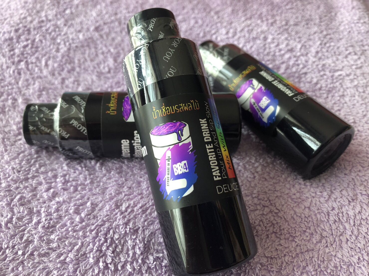 Lean ลีน ไซรัปเข้มข้น BB4 3 ขวด รสองุ่น - มามาว ลีน (Legeand Lean) - ThaiPick