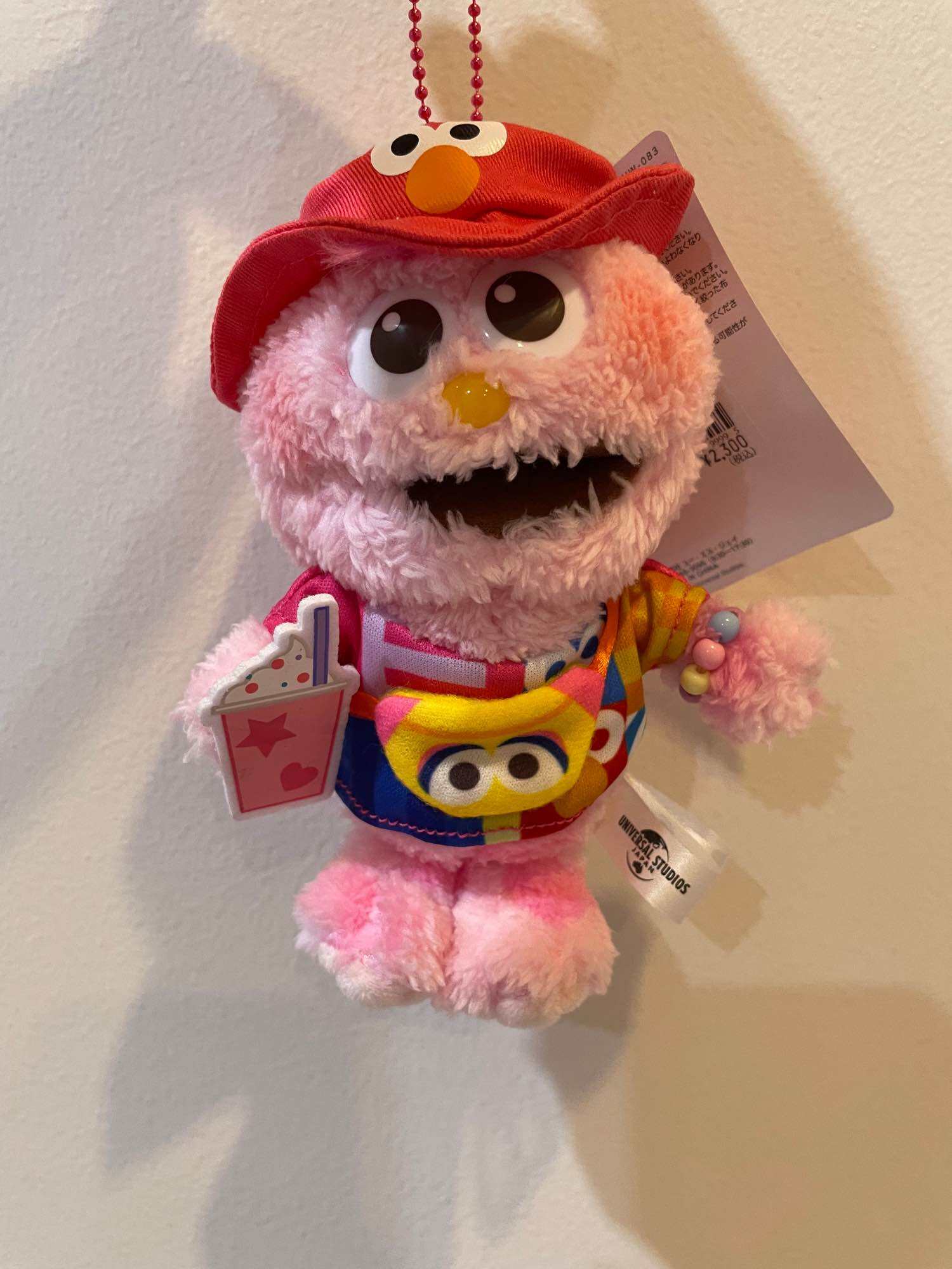 พวงกุญแจ Moppy ใส่หมวกสีแดง Elmo - Sesame street, universal studios ...