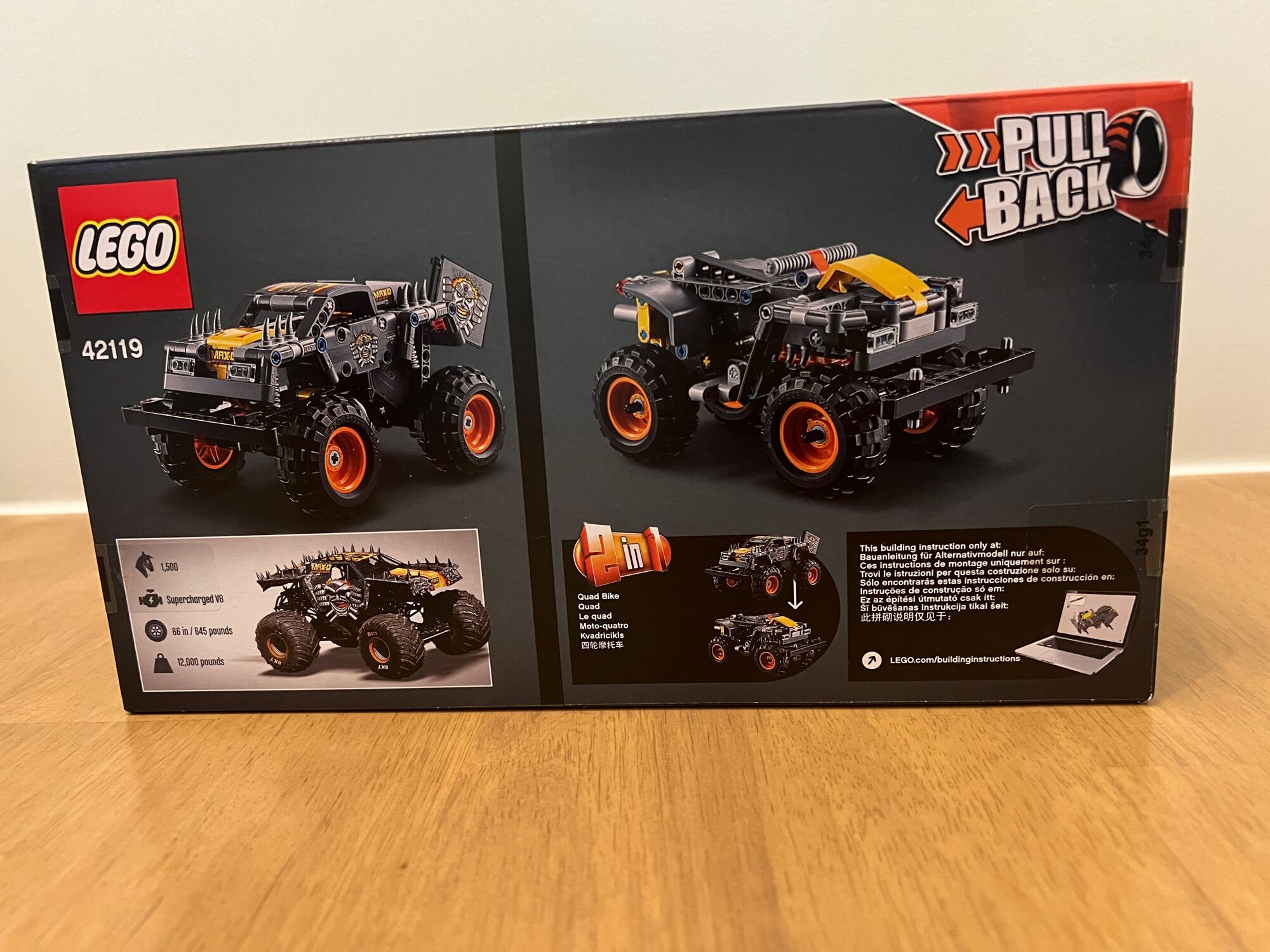 LEGO Technic Monster Jam Max-D 42119 Model Building Kit - BanBowToy ...