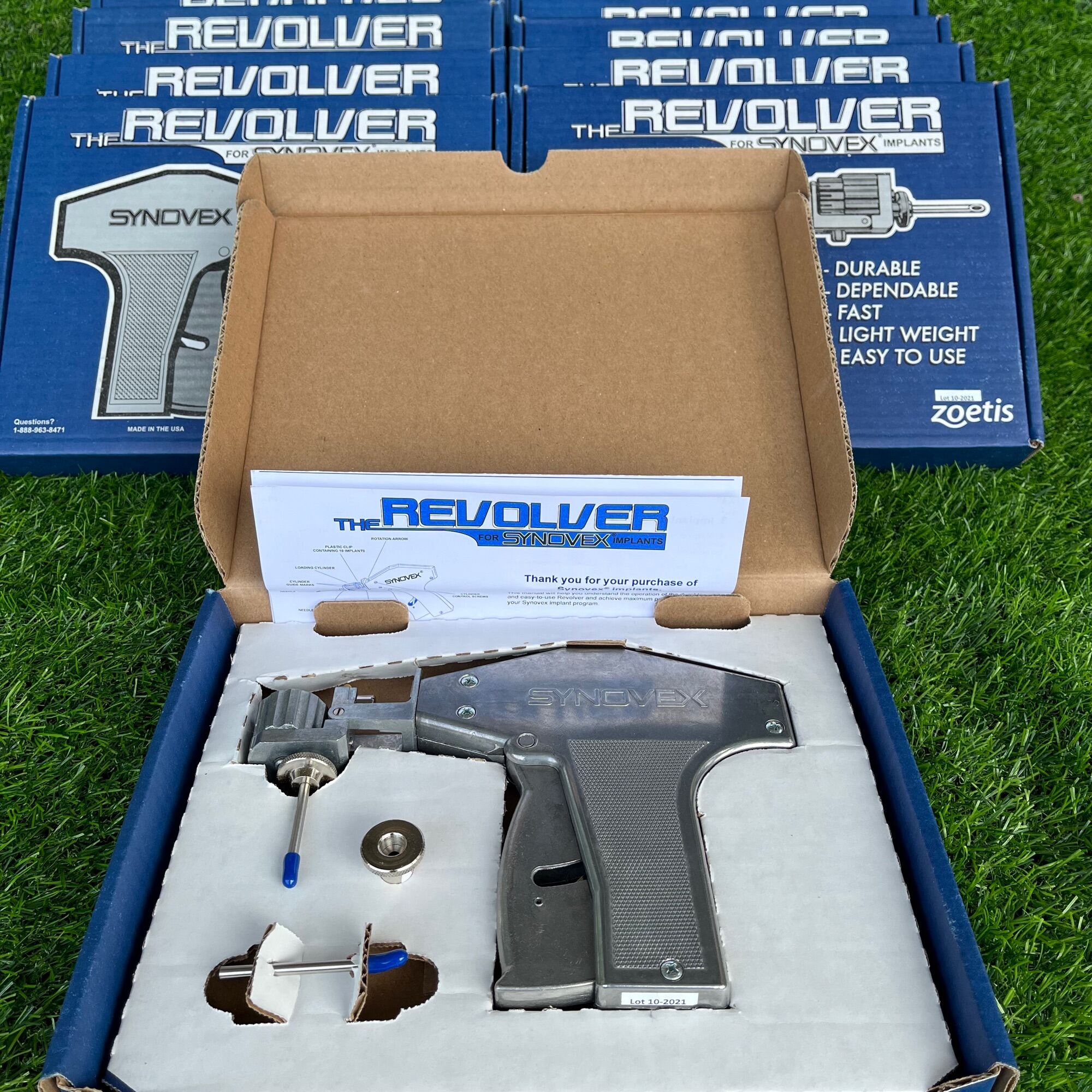 SYNOVEX Revolver Gun เครื่องฝังหูวัว เครื่องฝังฮอร์โมนวัว | Lazada.co.th