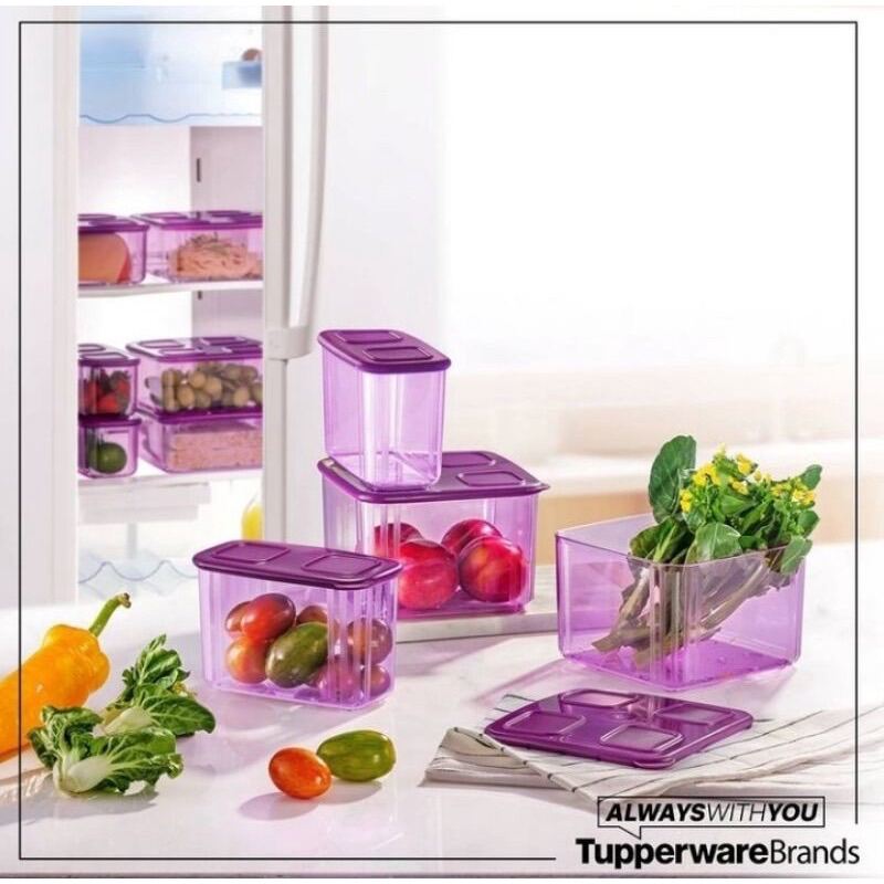 Tupperware Fresh n’ Clear Tall Set (ชุดละ 4 ใบ) กล่องทัพเพอร์ แวร์ แบบ ...