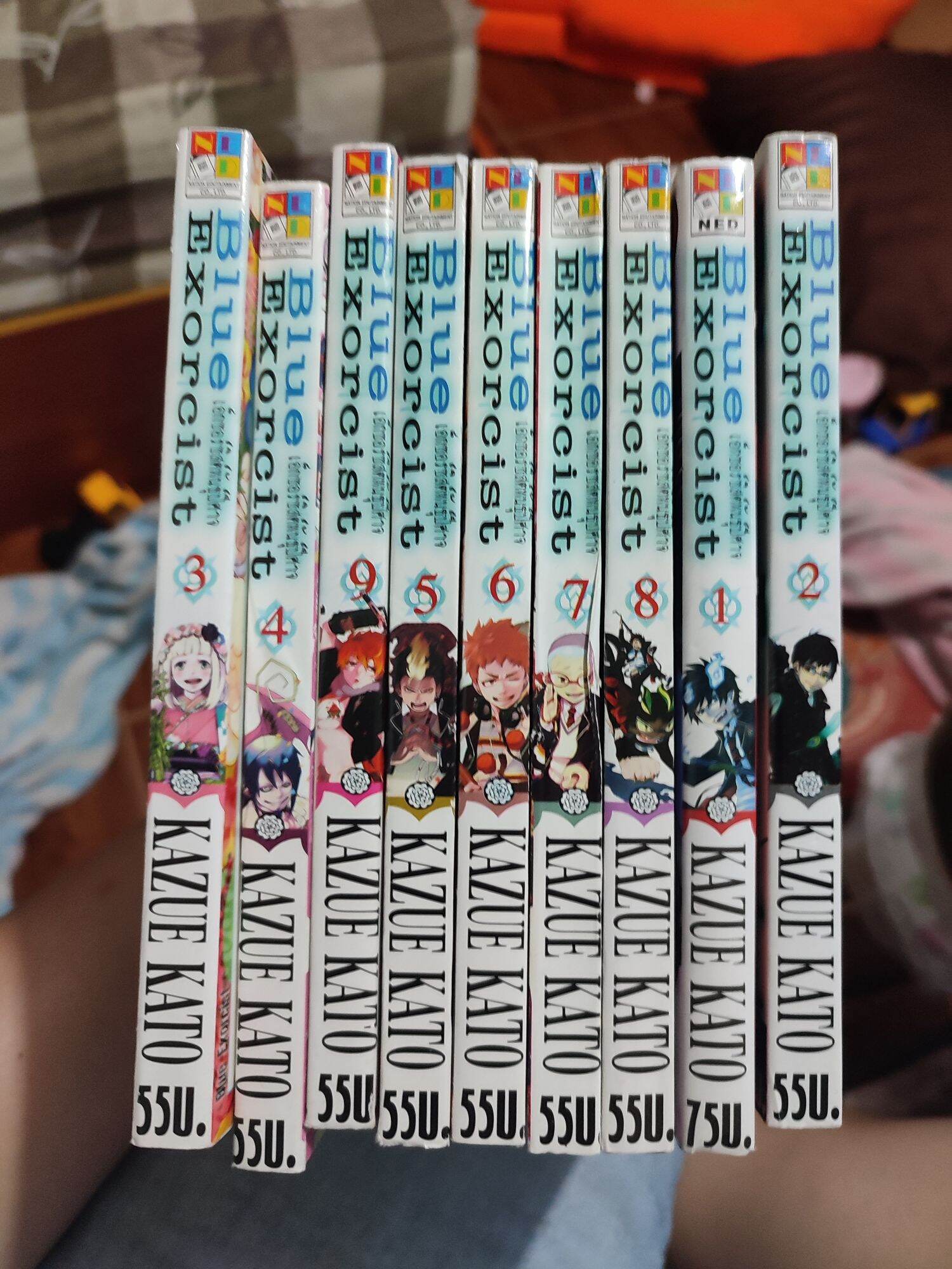 หนังสือการ์ตูน Blue Exorcist 1-9 สภาพบ้าน มีขอบปกขาดเล็กน้อย | Lazada.co.th