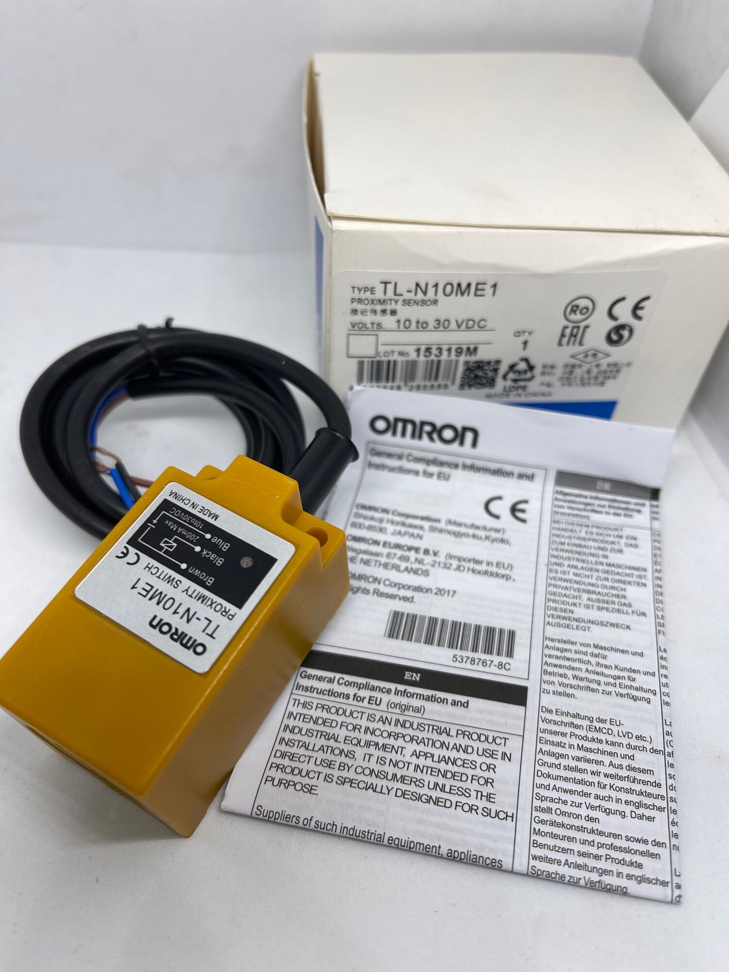 TL-N10ME1 OMRON (รับประกันสินค้านานที่สุด) Proximity Switch Sensor NPN (NO) ระยะ 10mm 10VDC to ...