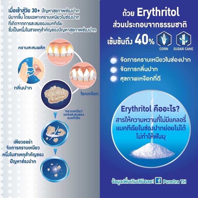 ยาสีฟัน Pure Ora เพียวออร่า Kao (ล็อตใหม่) ยาสีฟัน ญี่ปุ่น 115g ...