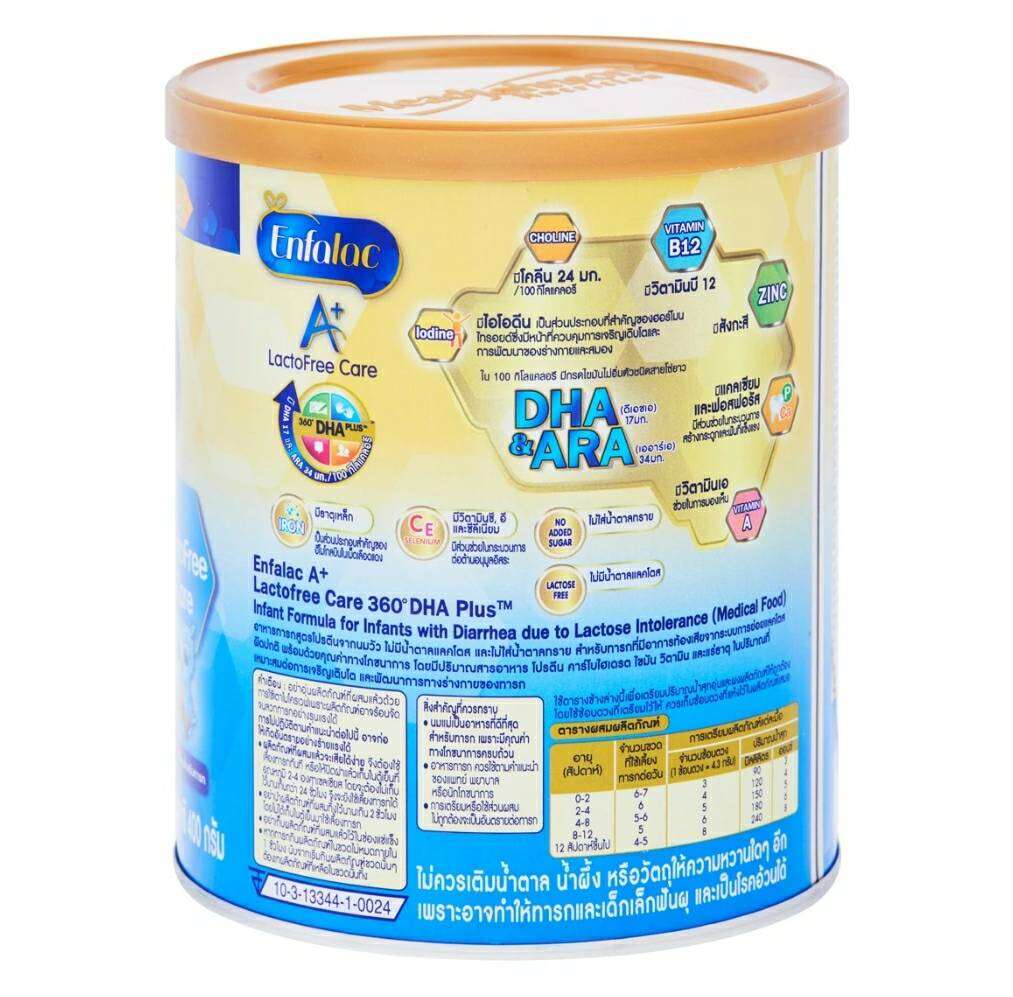 นมผง เอนฟาแล็ค เอพลัส แล็คโตฟรีแคร์ สูตรแรกเกิด Enfalac LactoFree Care ...