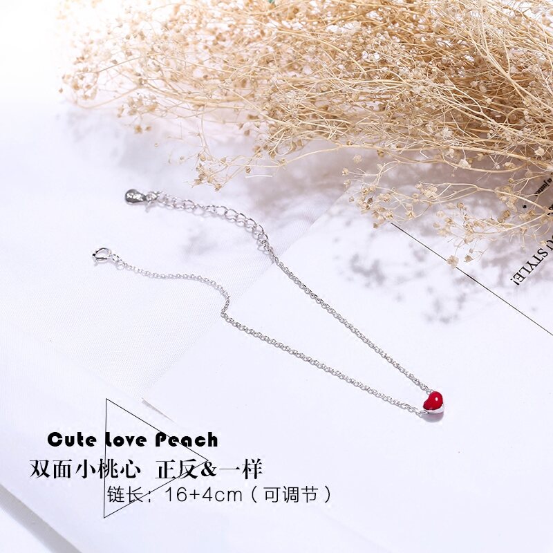 S925สร้อยข้อมือเงินแท้ผู้หญิงสไตล์เกาหลีเรียบง่ายบุคลิกภาพสดใสน่ารักนักเรียนรักของขวัญรักสาวโมริ ...