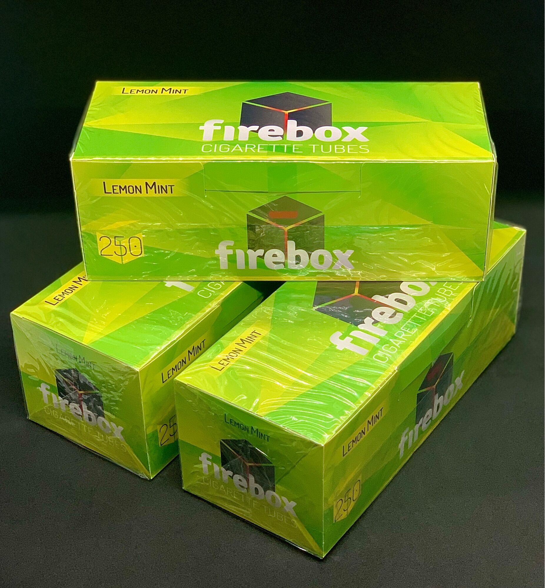 Firebox 3 กล่อง มวนเปล่ากลิ่นมะนาวมิ้น เย็นระดับกลาง รวม 750 มวน ...