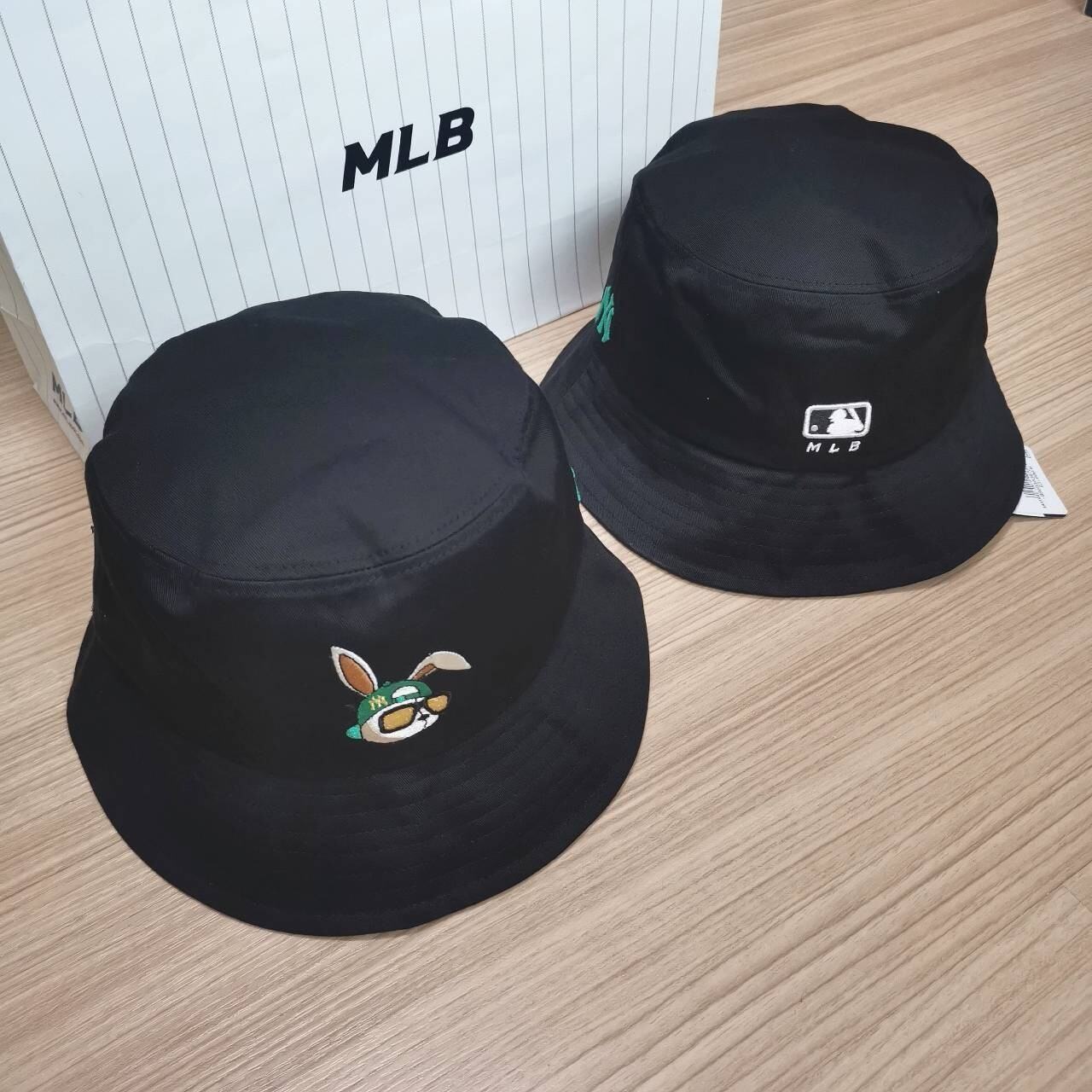 🖤แท้ 💯%🖤 หมวก MLB Rabbit Bucket Hat หมวกบักเก็ต สีดำ logo กระต่าย 🖤🐰 ...