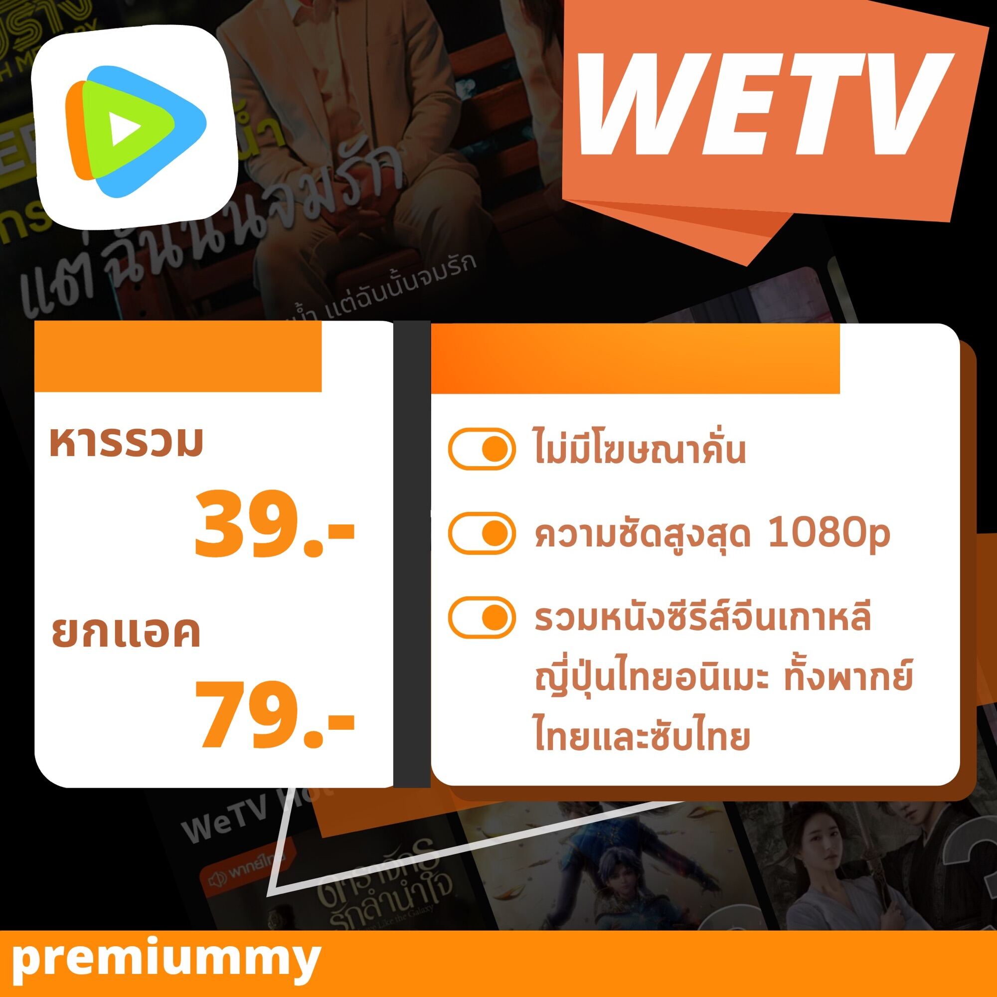 Wetv VIP วีทีวี 30วัน แหล่งรวมซีรีส์หนังจีน แนะนำห้ามพลาด | Lazada.co.th