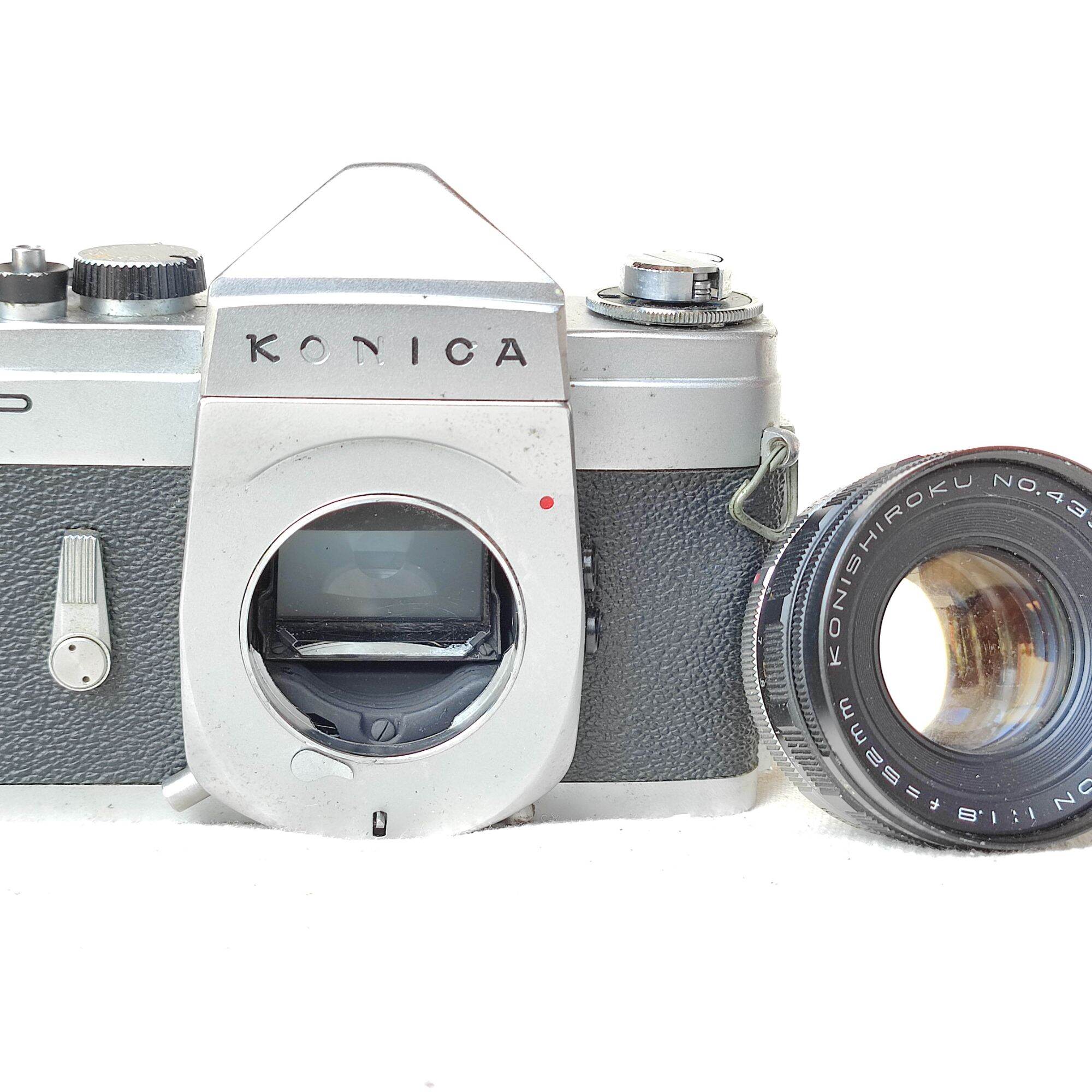 กล้องฟิล์ม SLR ยี่ห้อ Konica FP เลนส์ Konica F Hexanon 52mm f1.8 ...