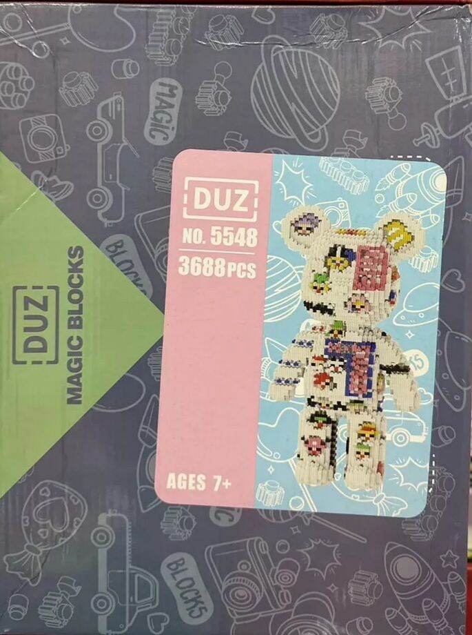 ตัวต่อ หมี แบร์บริค Bearbrick บลอค เฟือง DUZ ขนาด 48 Cm ต่อง่ายงานสวย | Lazada.co.th