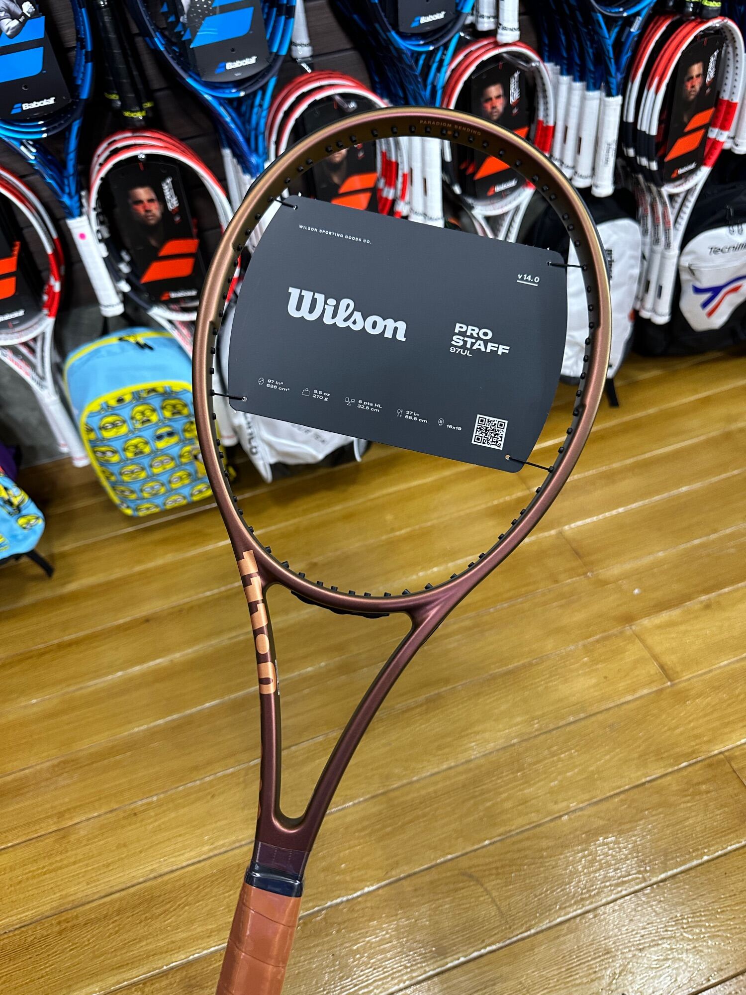 ไม้เทนนิส WILSON PRO STAFF 97UL V14 RACKET * สินค้าสั่งทำตามออเดอร์ ไม่ ...
