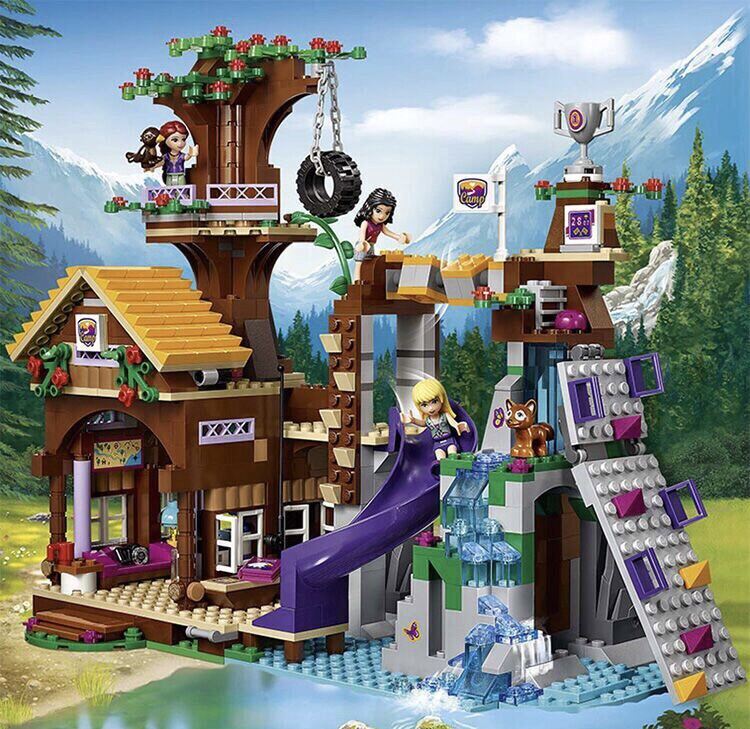 ตัวต่อเลโก้จีน LEGO Girls Friends Adventure Camp Tree House 41122 ...