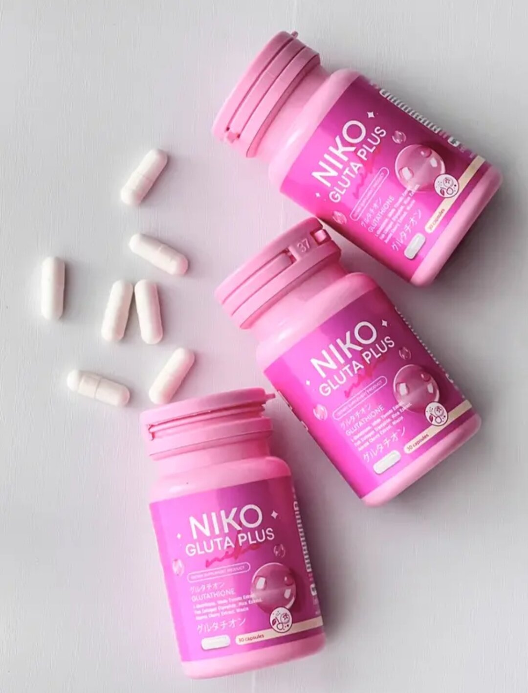 Niko Gluta Plus 1แถม2 สูตรใหม่ เพิ่มสารสกัด13ชนิด ของแท้ พร้อมส่ง - ตูน ...