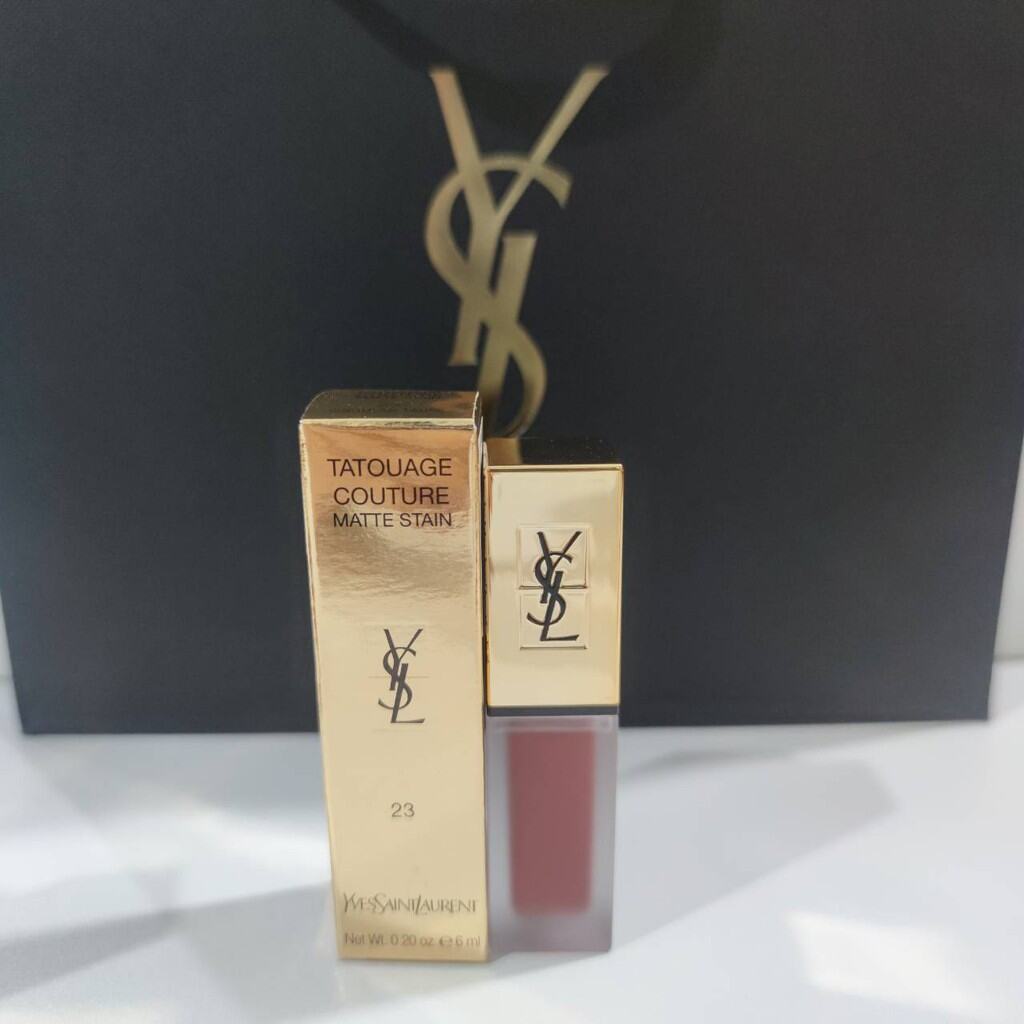 ลิปสติก YSL Tatouage Couture Matte Stain 6 ml. สี23 - L PNW พี เอ็น เวิลด์ 9 - ThaiPick