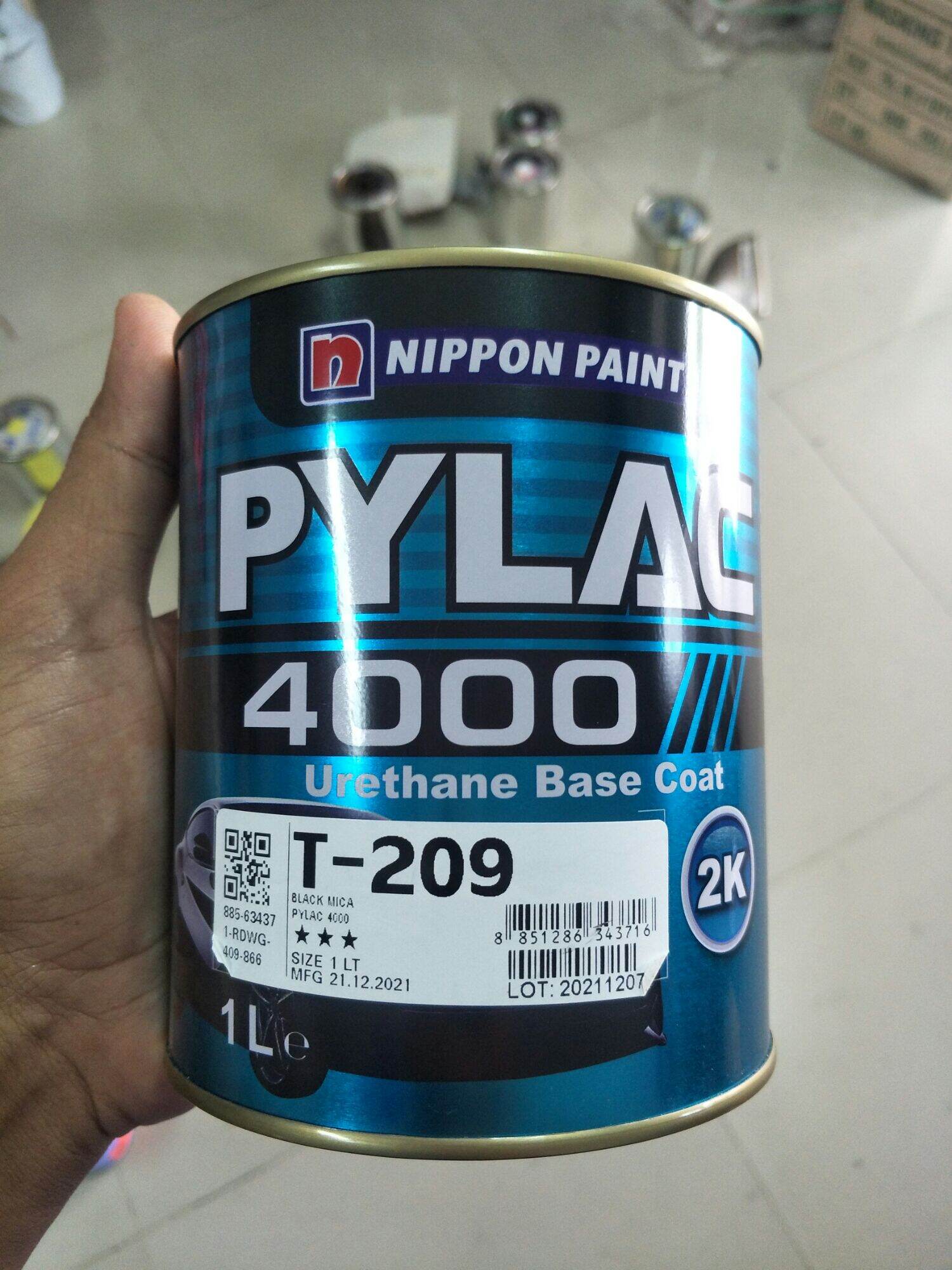 สีพ่นรถยนต์โตโยต้า T-209 PYLAC 4000 ไพแลค 2K (ขนาด 1 ลิตร) - car&m ...
