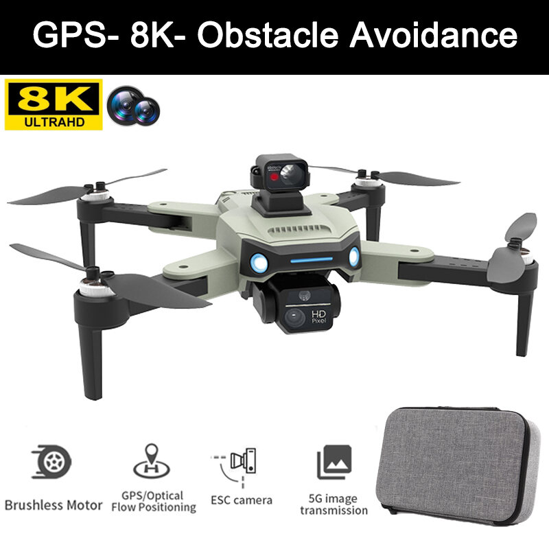 โดรนจีพีเอสมืออาชีพกล้อง HD 4K 8K 5G WIFI สมาร์ทฟลายแบคเลเซอร์เลี่ยงสิ่งกีดขวางไร้แปรงถ่าน ...