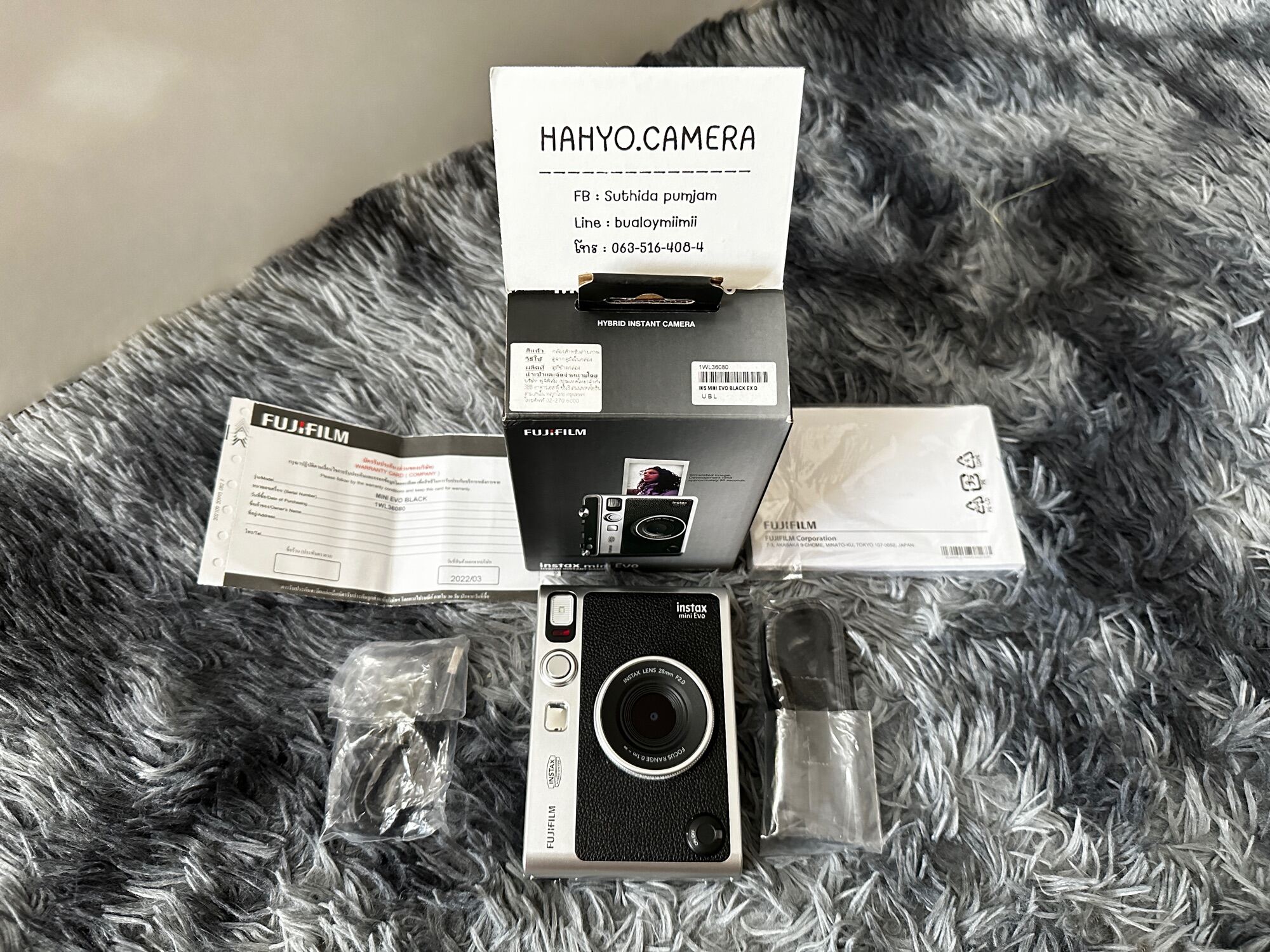 Fujifilm instax mini evo สีดำเครื่องศูนย์ - Hahyo.camera - ThaiPick