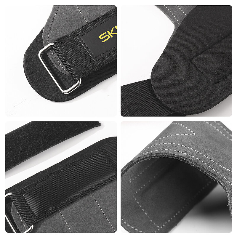 SKDK Gym Grips ปาล์ม Guards Cowhide ปาล์ม Protector ยกน้ำหนักยิมนาสติก ...