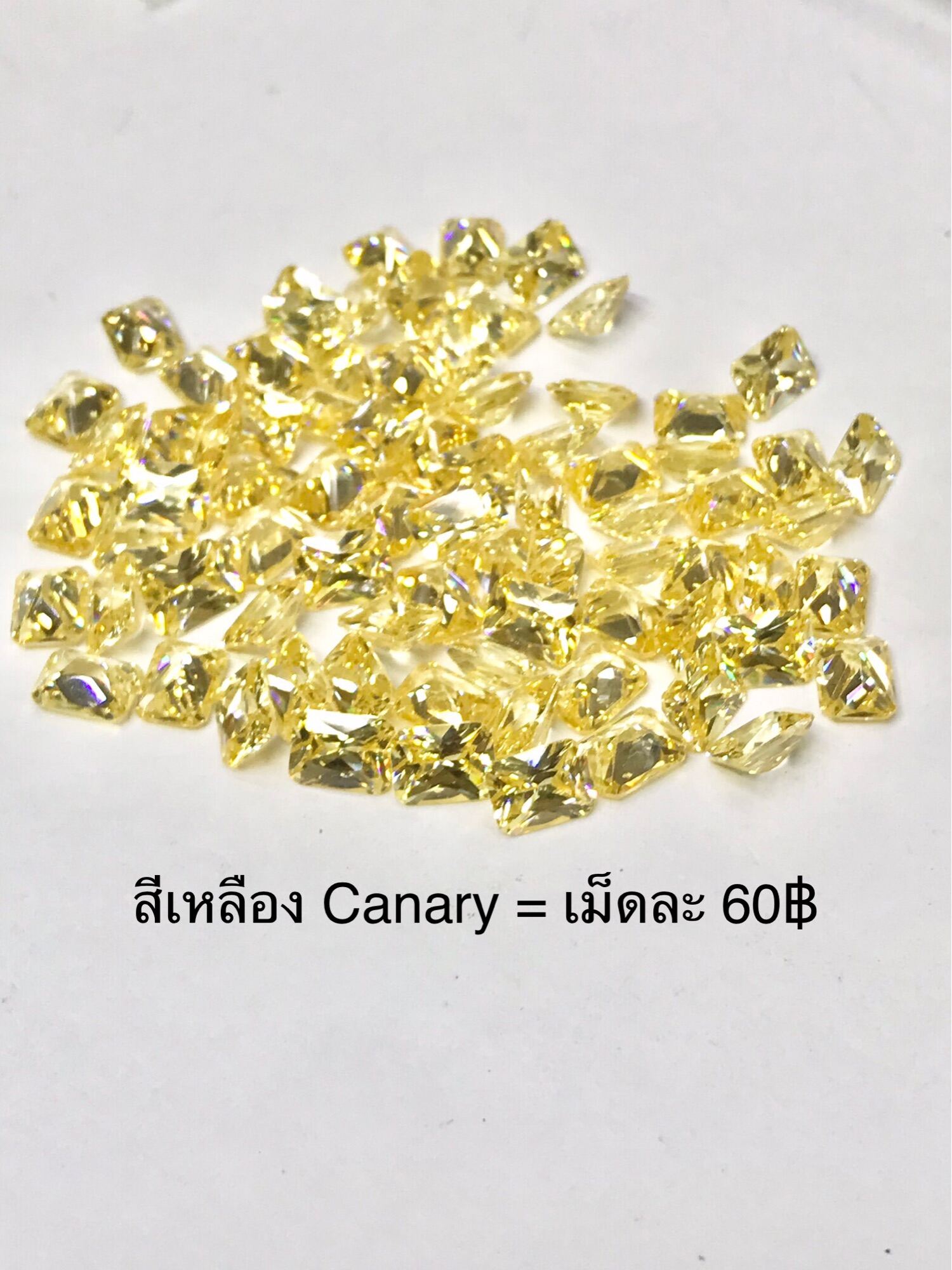 CZ Octagon รูปสี่เหลี่ยม 6X8mm(มิล). เเพ็คละ 5 / 10 เม็ด. CZ Octagon 6 ...