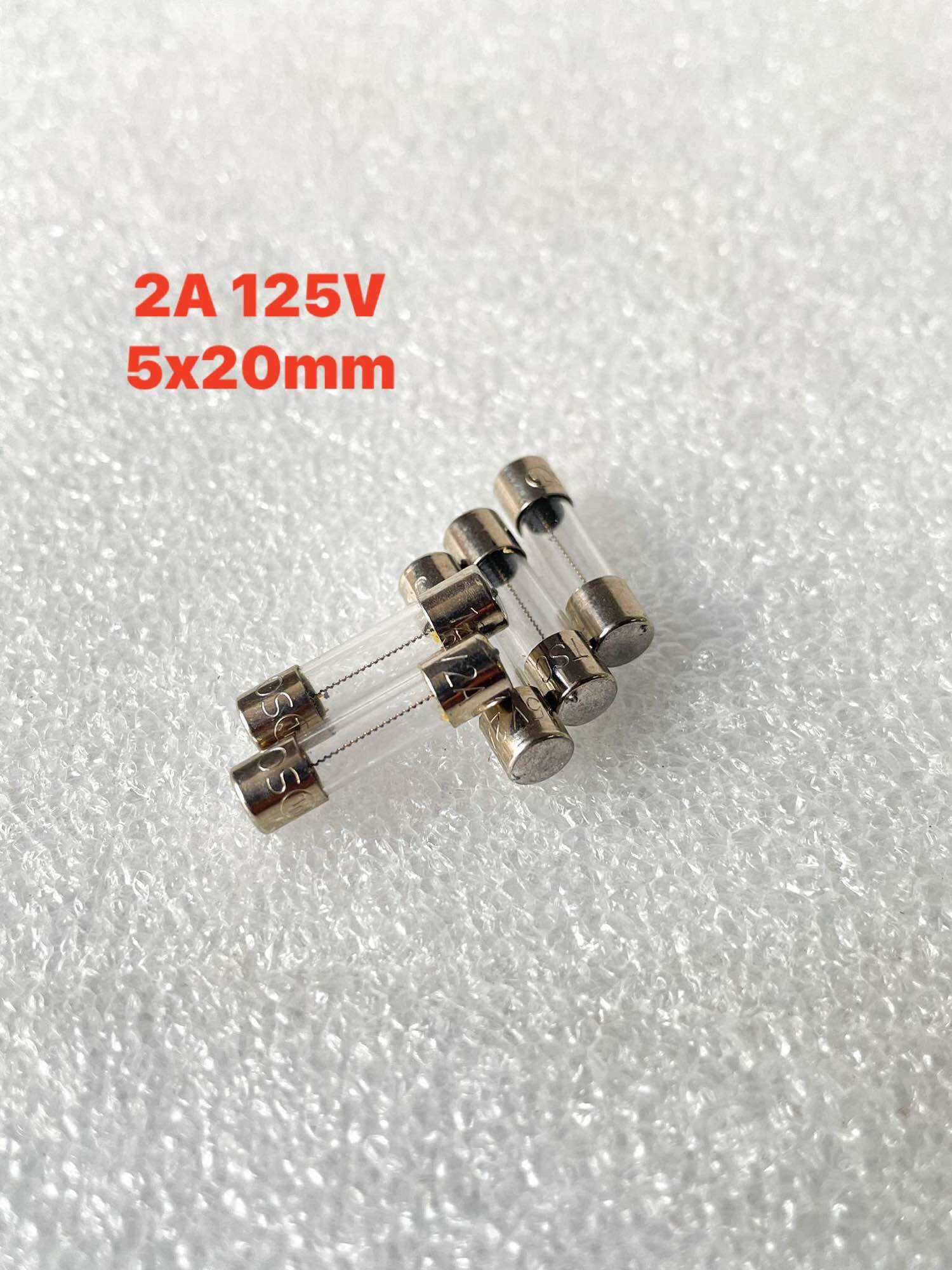 2A 125V (แพ็ค10ตัว) ฟิวส์หลอดแก้ว ไส้เกลียว ขนาด 5x20mm ฟิวส์ญี่ปุ่น ...
