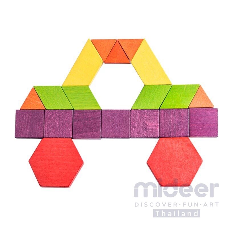 Mideer Pattern Block ตัวต่อไม้รูปทรงต่างๆ ส่งเสริมความคิดสร้างสรรค์ผ่าน ...