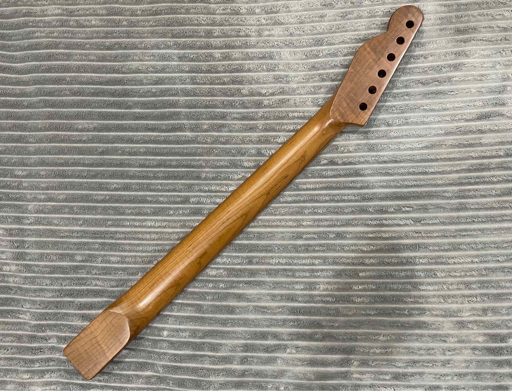 Custom 21 Frets Roasted Flame Maple Neck TL Guitar Neck - Gakpartcaster ...