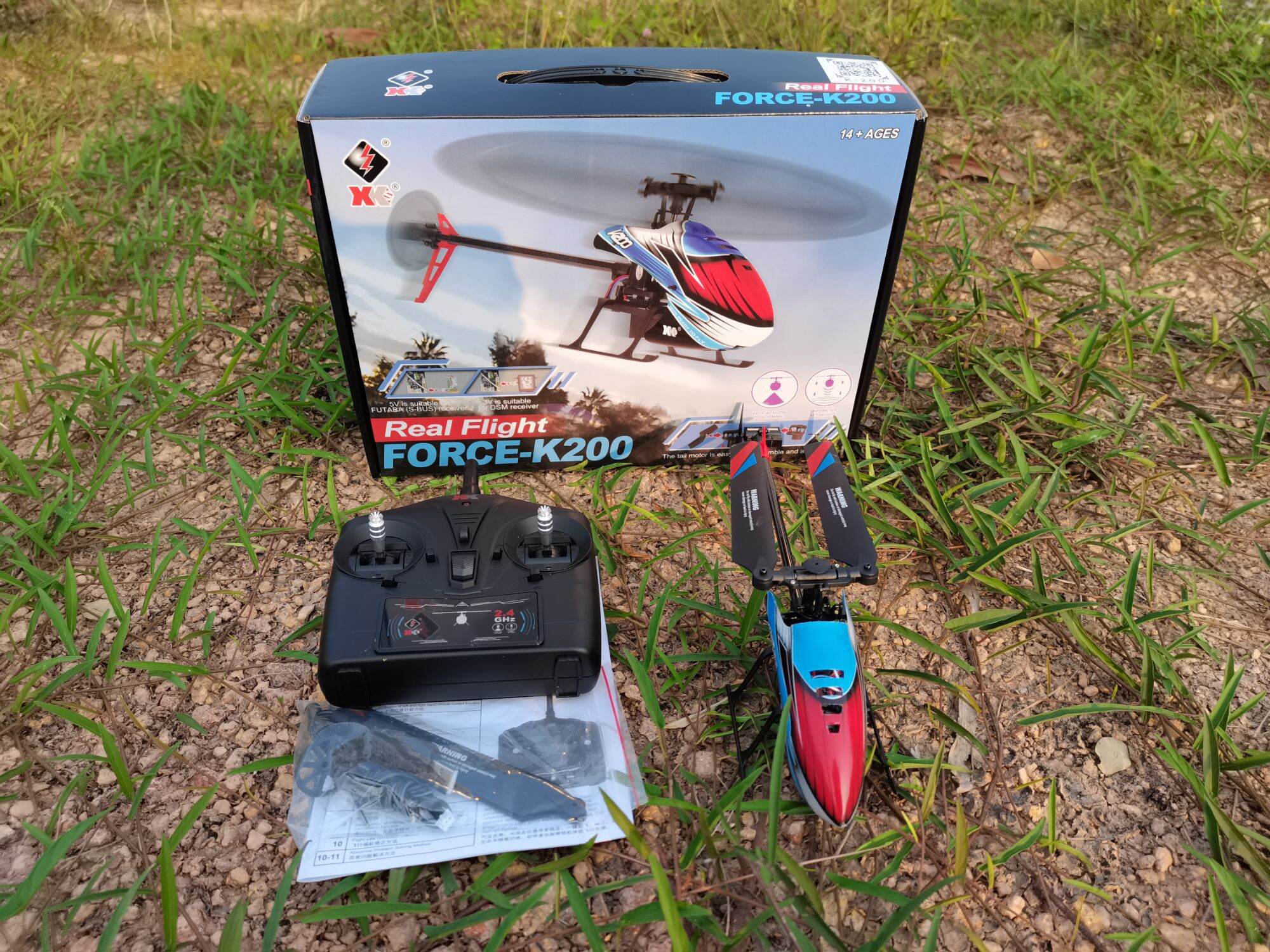 เฮลิคอปเตอร์บังคับ XK REAL FLIGHT FORCE-K200 4CH 2.4G 6G ระบบล๊อคความ ...